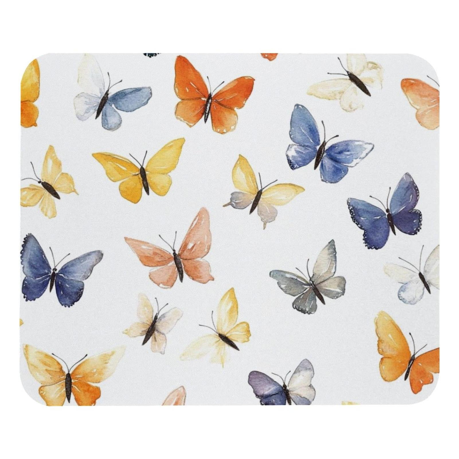 DragonBtu Mouse Pad Butterflies, Small Desk Pad, Desk Mat with Non-Slip ...