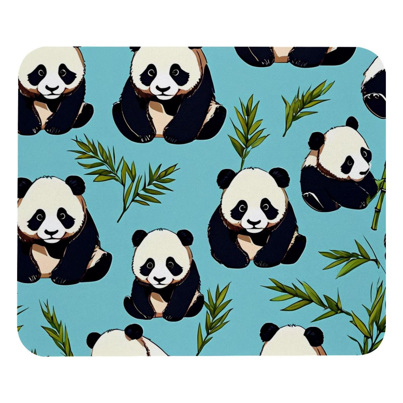 DragonBtu Mouse Pad Cute Panda, Small Desk Pad, Desk Mat with Non-Slip ...