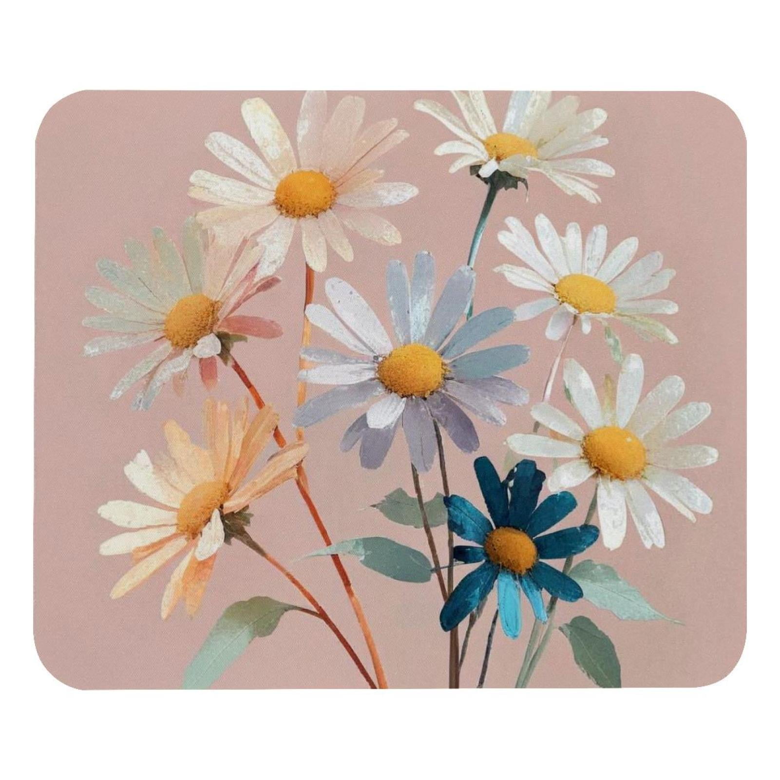 DragonBtu Mouse Pad Daisies, Small Desk Pad, Desk Mat with Non-Slip ...