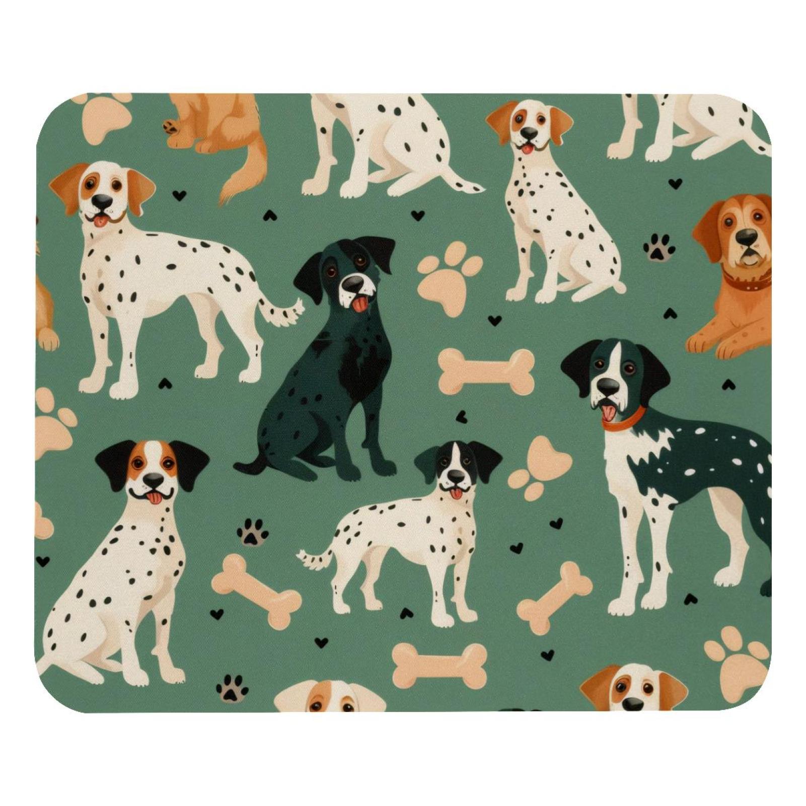 DragonBtu Mouse Pad Dogs Paws Bones, Small Desk Pad, Desk Mat with Non ...