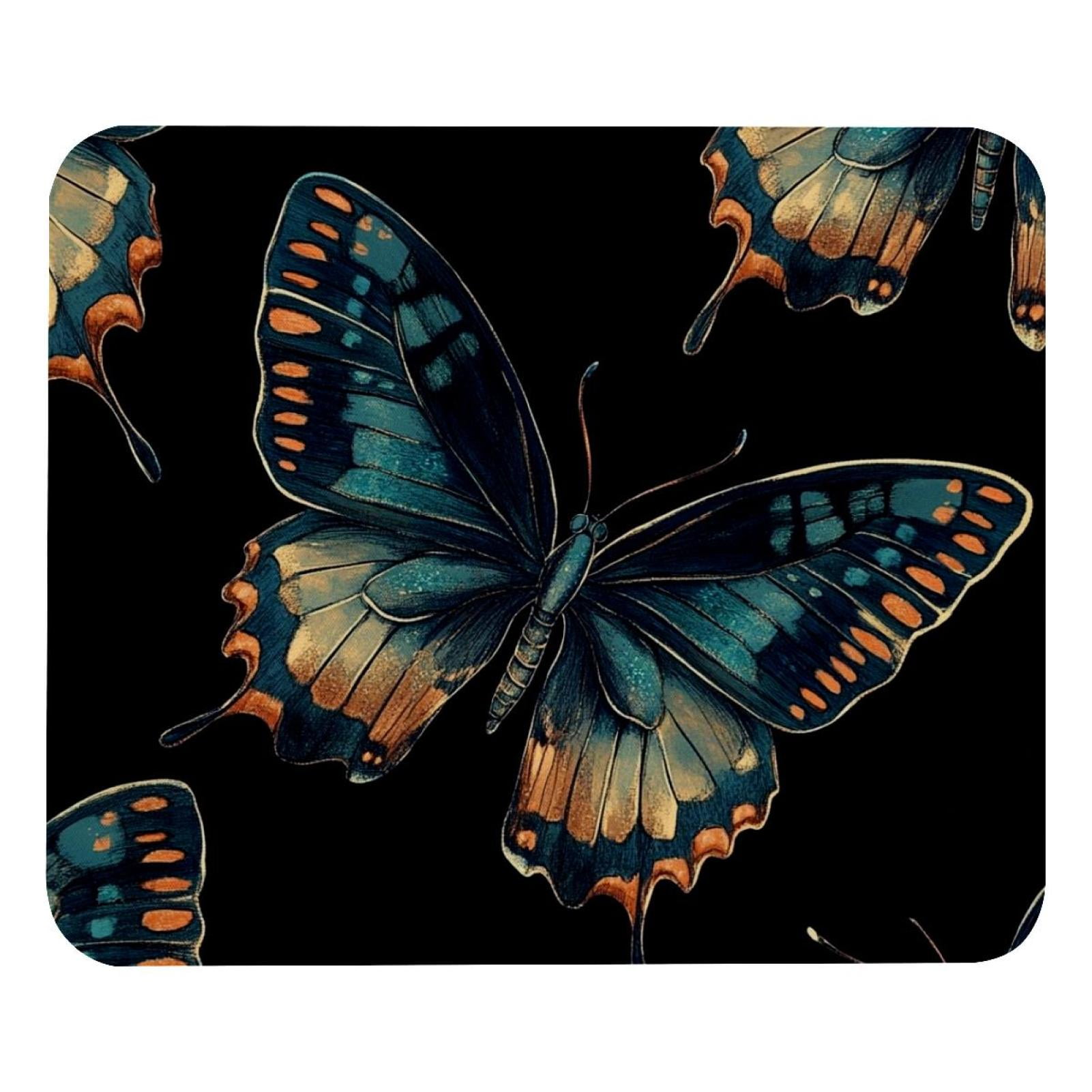 DragonBtu Mouse Pad Psychedelic Butterfly, Small Desk Pad, Desk Mat ...