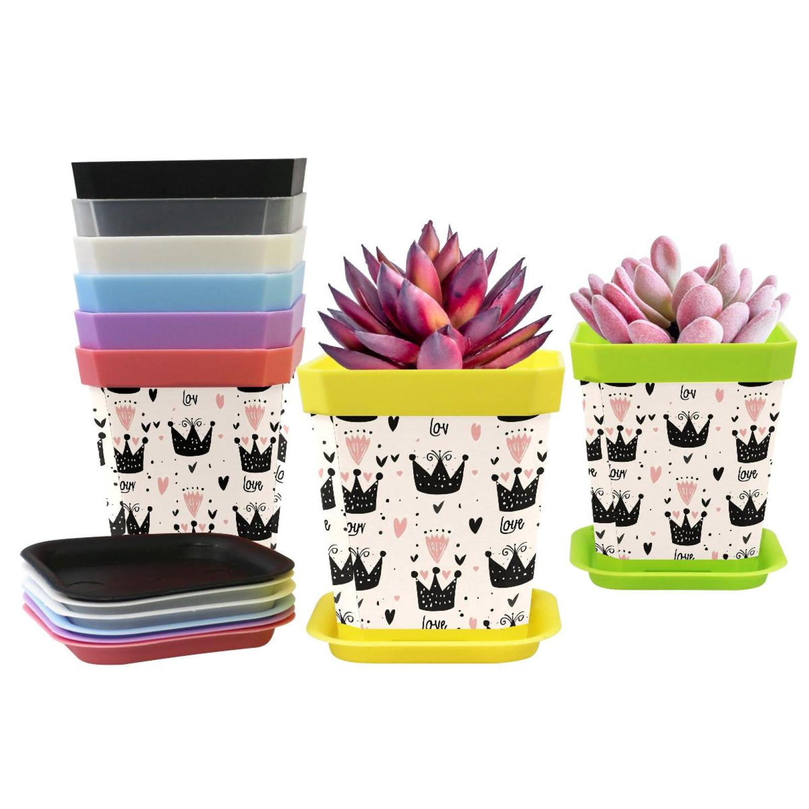 DragonBtu Plant Pots with Drainage - Home Decor Flower Pots for Indoor ...