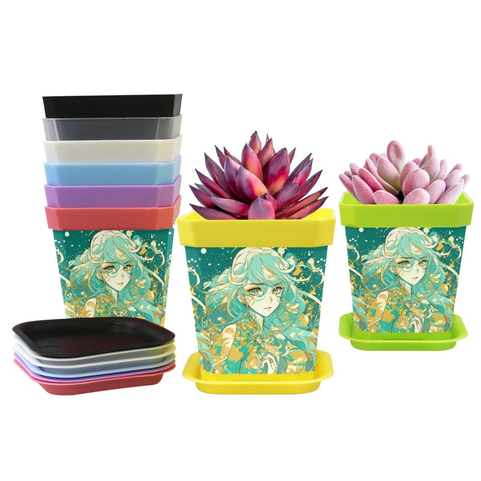 DragonBtu Plant Pots with Drainage - Home Decor Flower Pots for Indoor ...