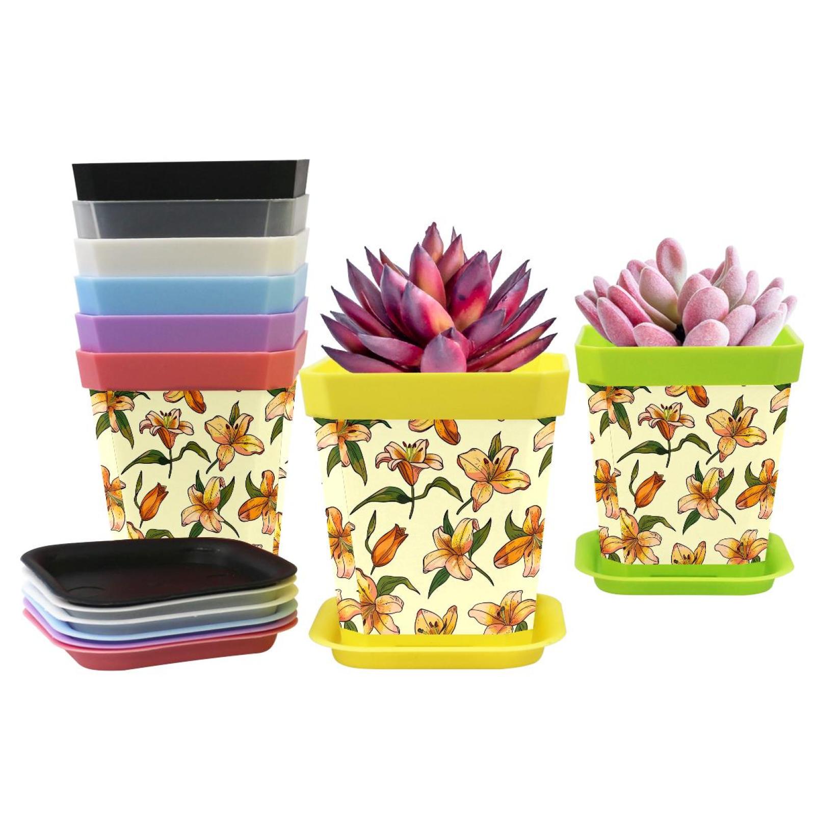 DragonBtu Plant Pots with Drainage - Home Decor Flower Pots for Indoor ...