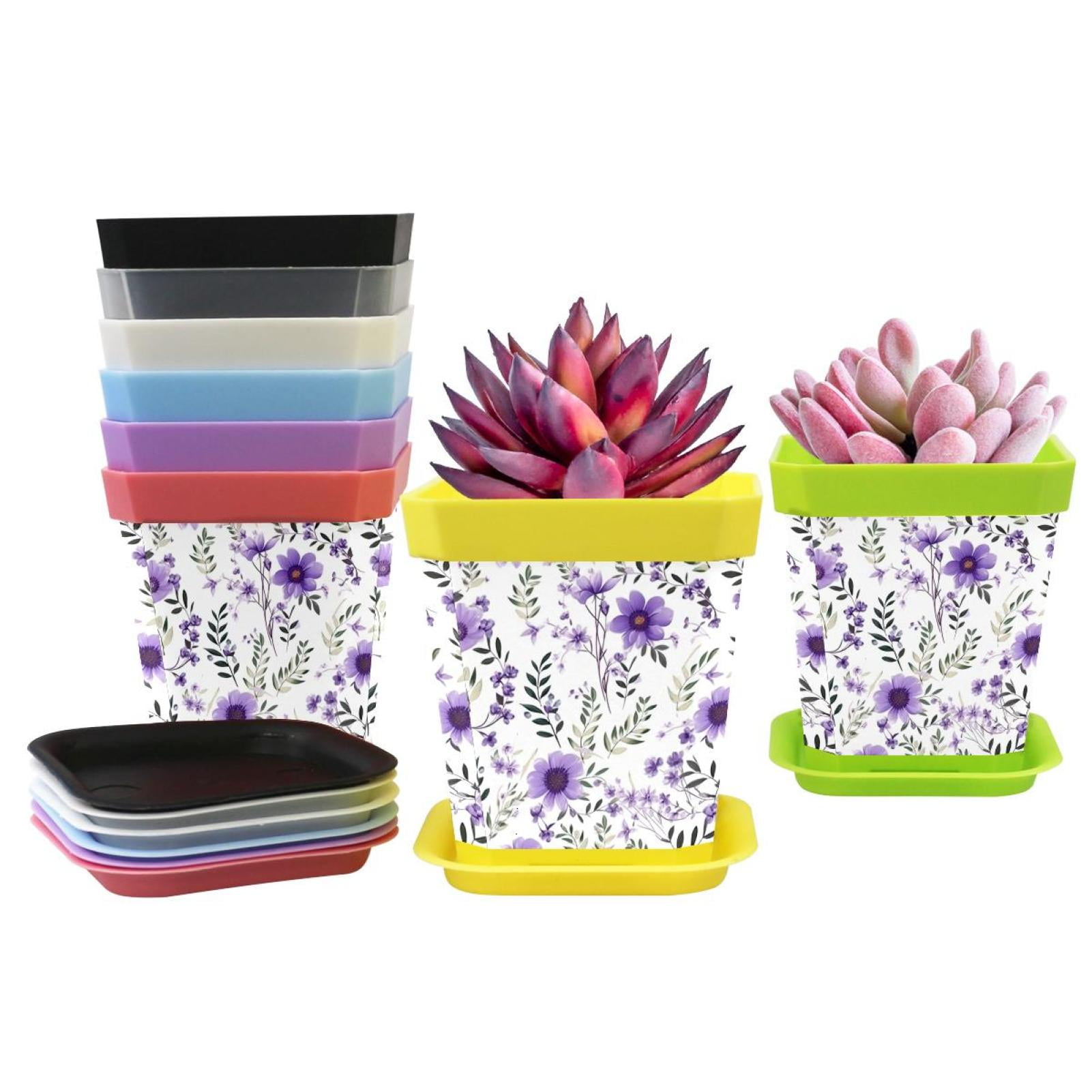 DragonBtu Plant Pots with Drainage - Home Decor Flower Pots for Indoor ...