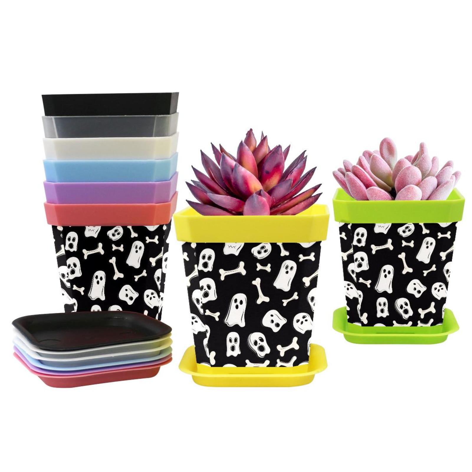 DragonBtu Plant Pots with Drainage - Home Decor Flower Pots for Indoor ...