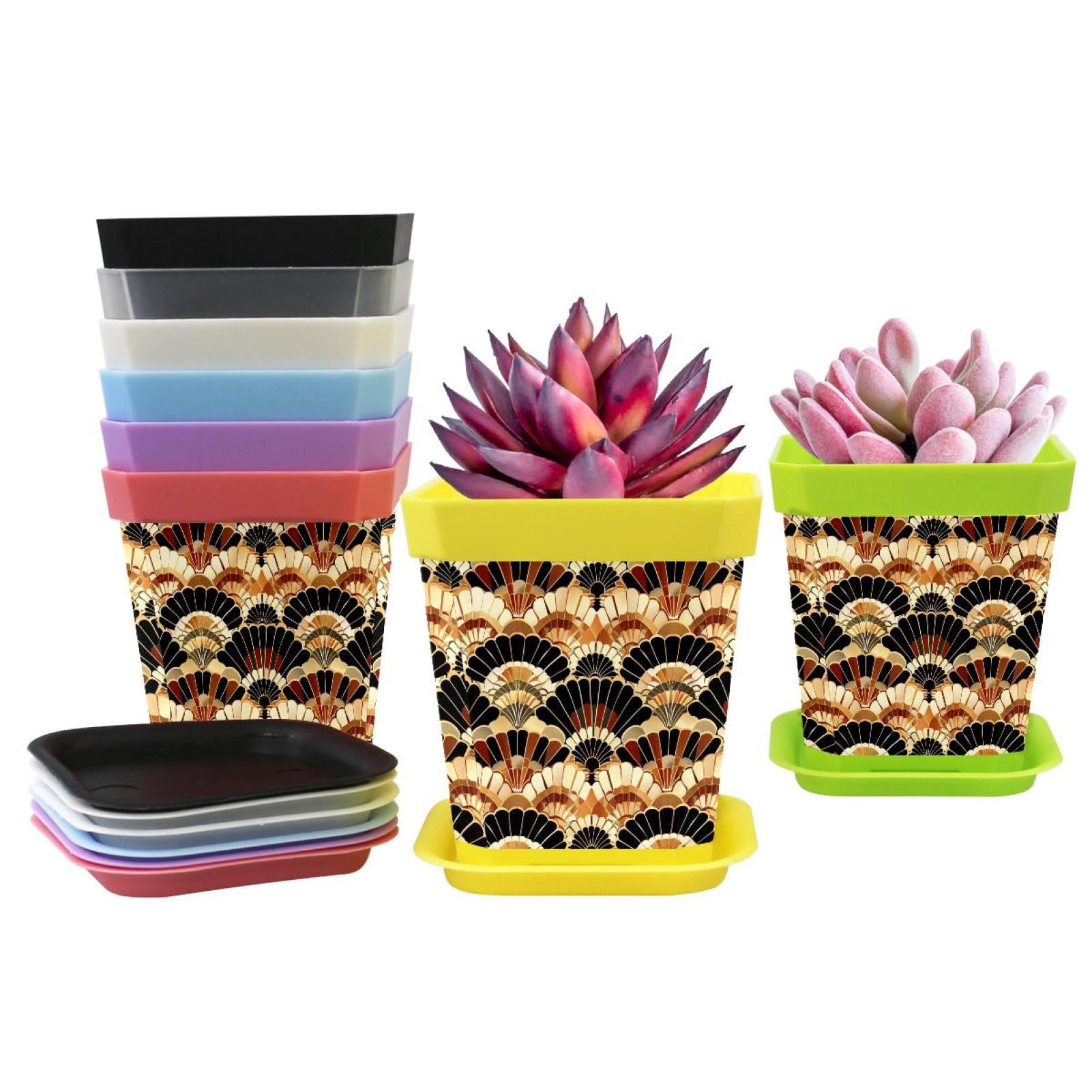 DragonBtu Plant Pots with Drainage - Home Decor Flower Pots for Indoor ...