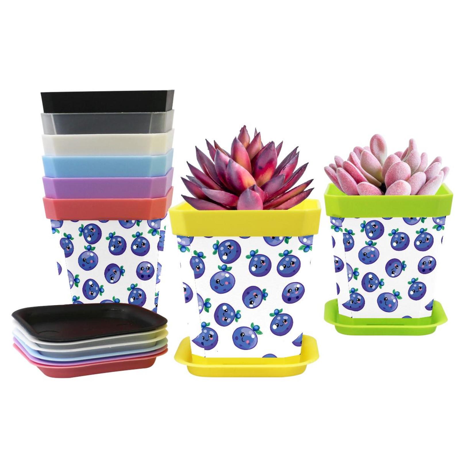 DragonBtu Small Plant Pots, 8 Pack Flower Pots, Planters for Indoor ...