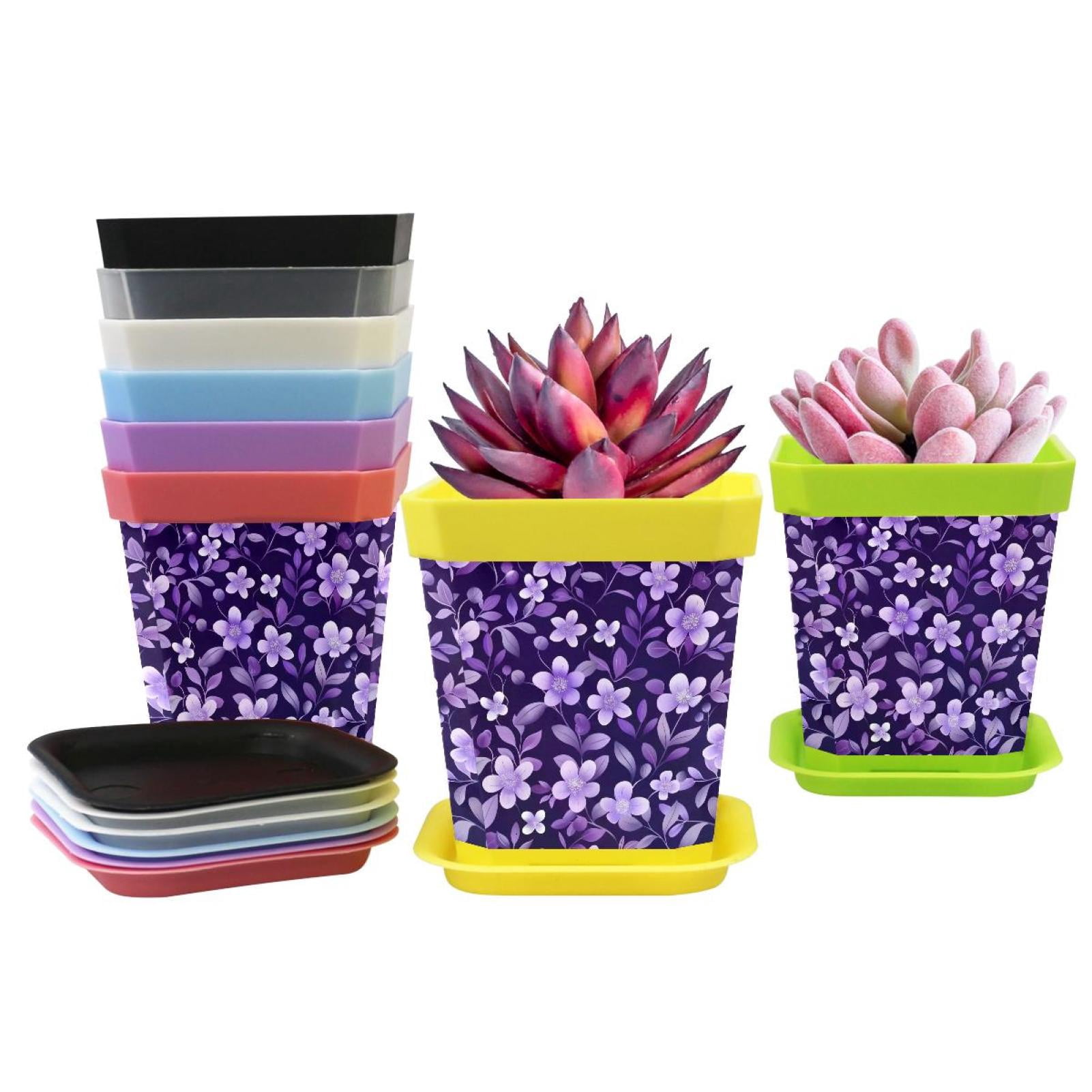 DragonBtu Small Plant Pots, 8 Pack Flower Pots, Planters for Indoor ...