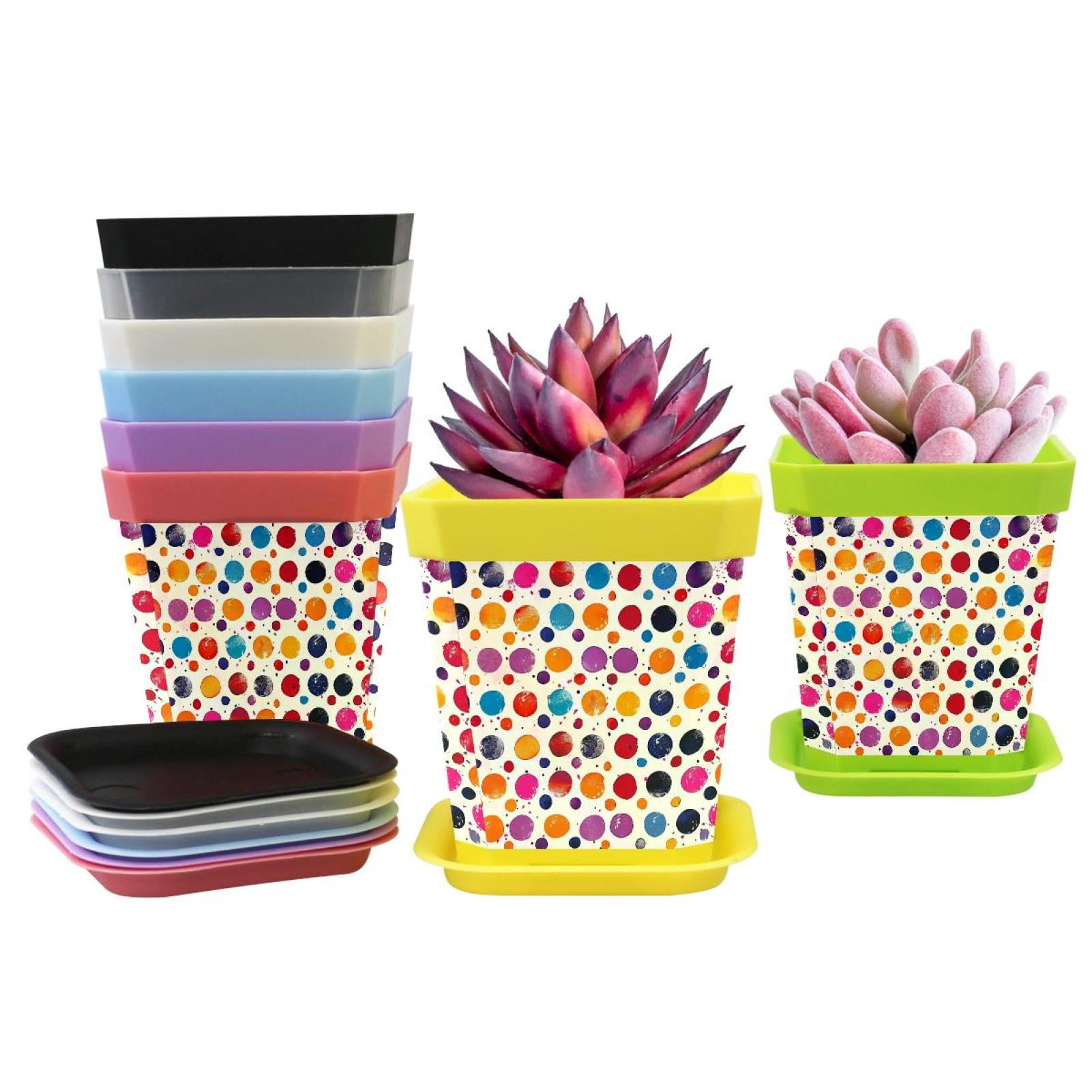 DragonBtu Small Plant Pots, 8 Pack Flower Pots, Planters for Indoor ...