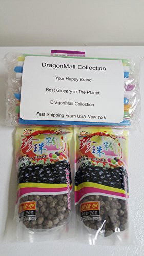 DragonMall Collection Includes Two BOBA (Black) Tapioca Pearl "Bubble ...