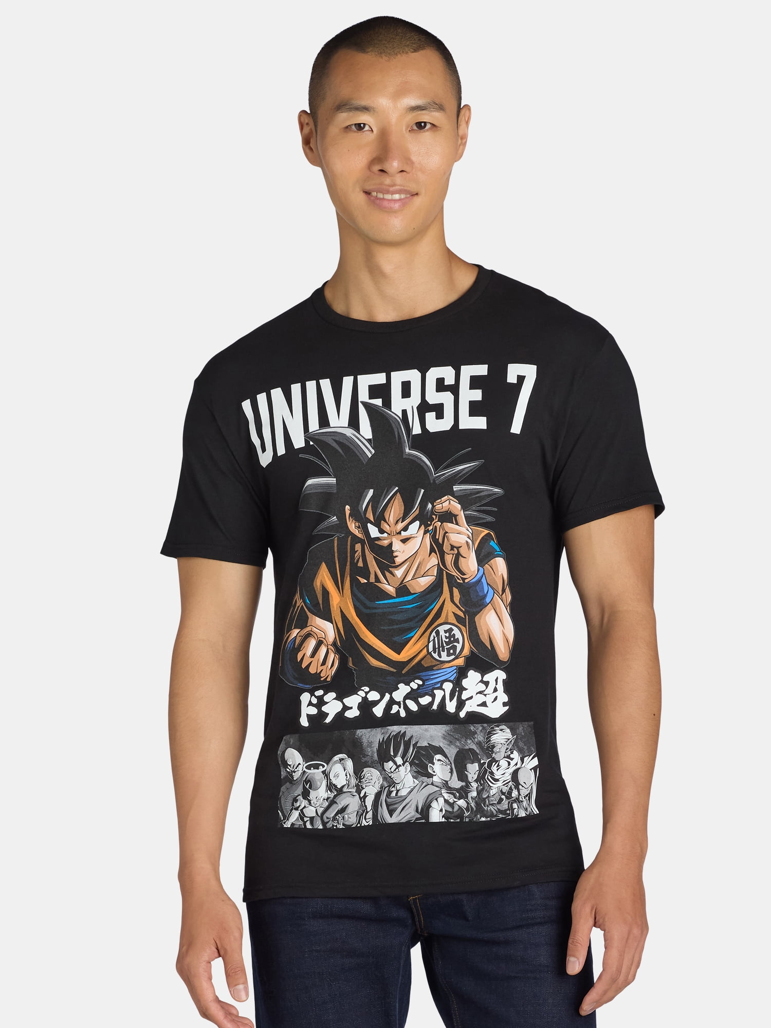Dragon Ball Z Men's Graphic Tee Shirt, Sizes S-3XL, Universe Goku Anime ...
