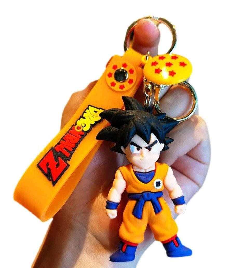 Mainstreet Classics Dragonball Z Goku Keychain, Rubber Charm, 3D Strap ...