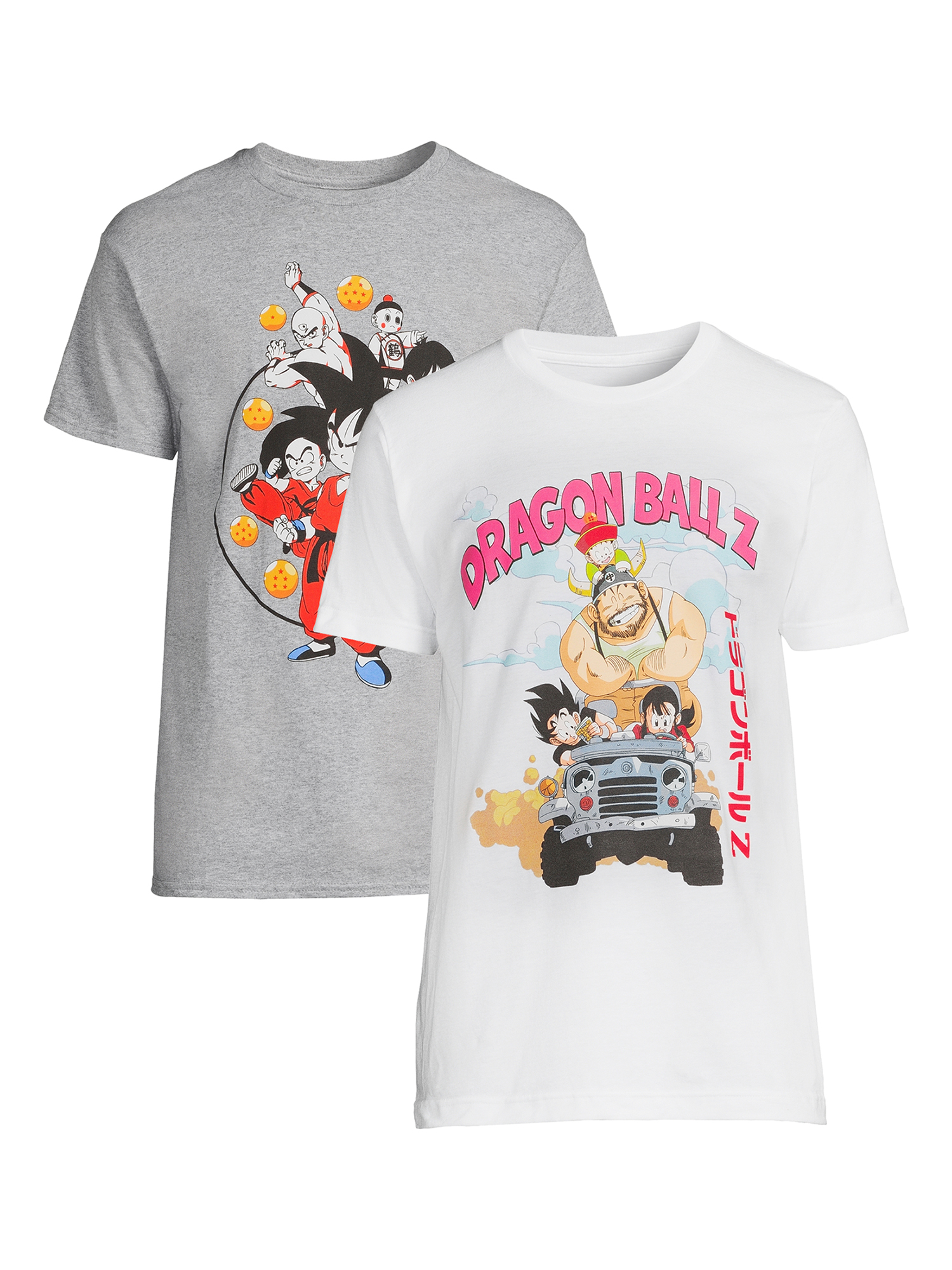 Dragonball Z Men's & Big Men's Graphic Tee, 2 Pack, Sizes S-3XL ...
