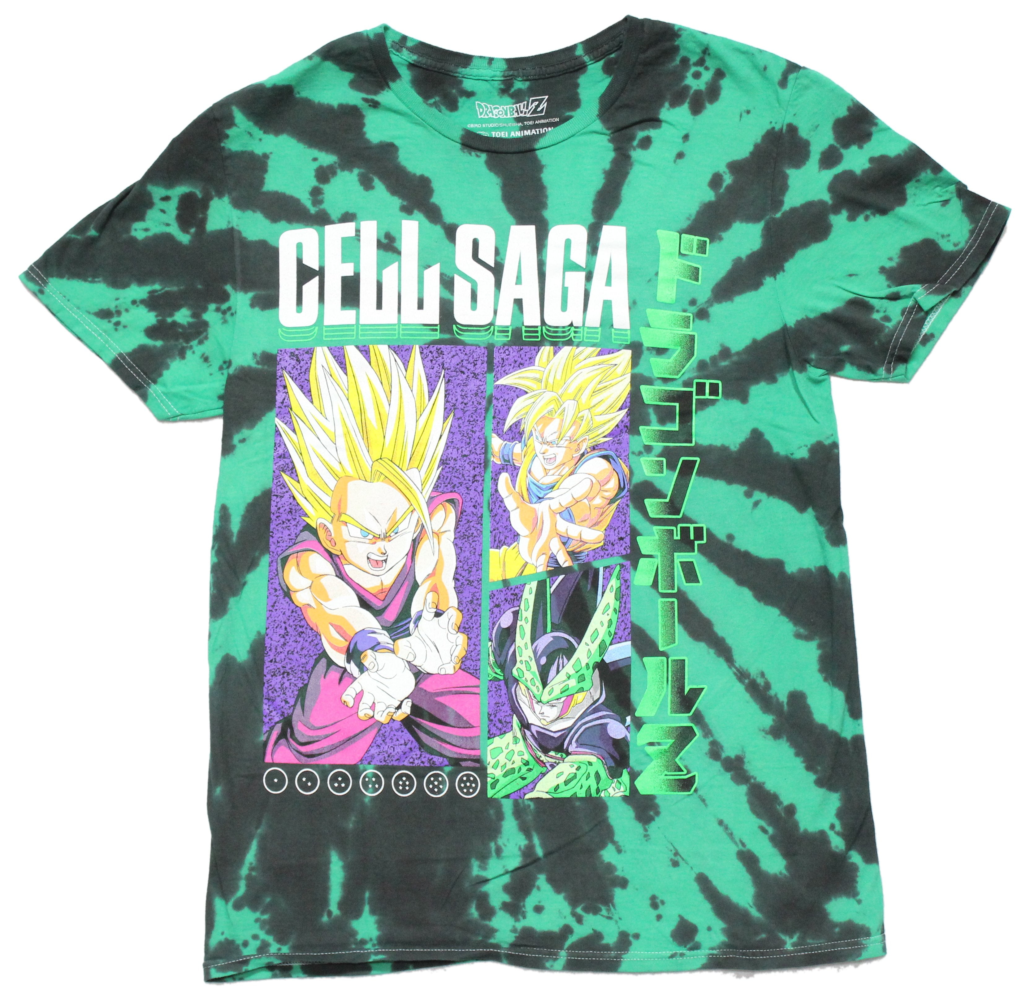 Dragonball Z Mens T-Shirt - Cell Saga 3 Panel Tie Dye (Small) - Walmart.com