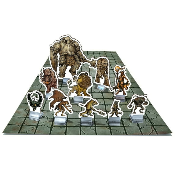 Dragonbane Monsters Standee Set W/ 64 Cardboard Characters, RPG ...