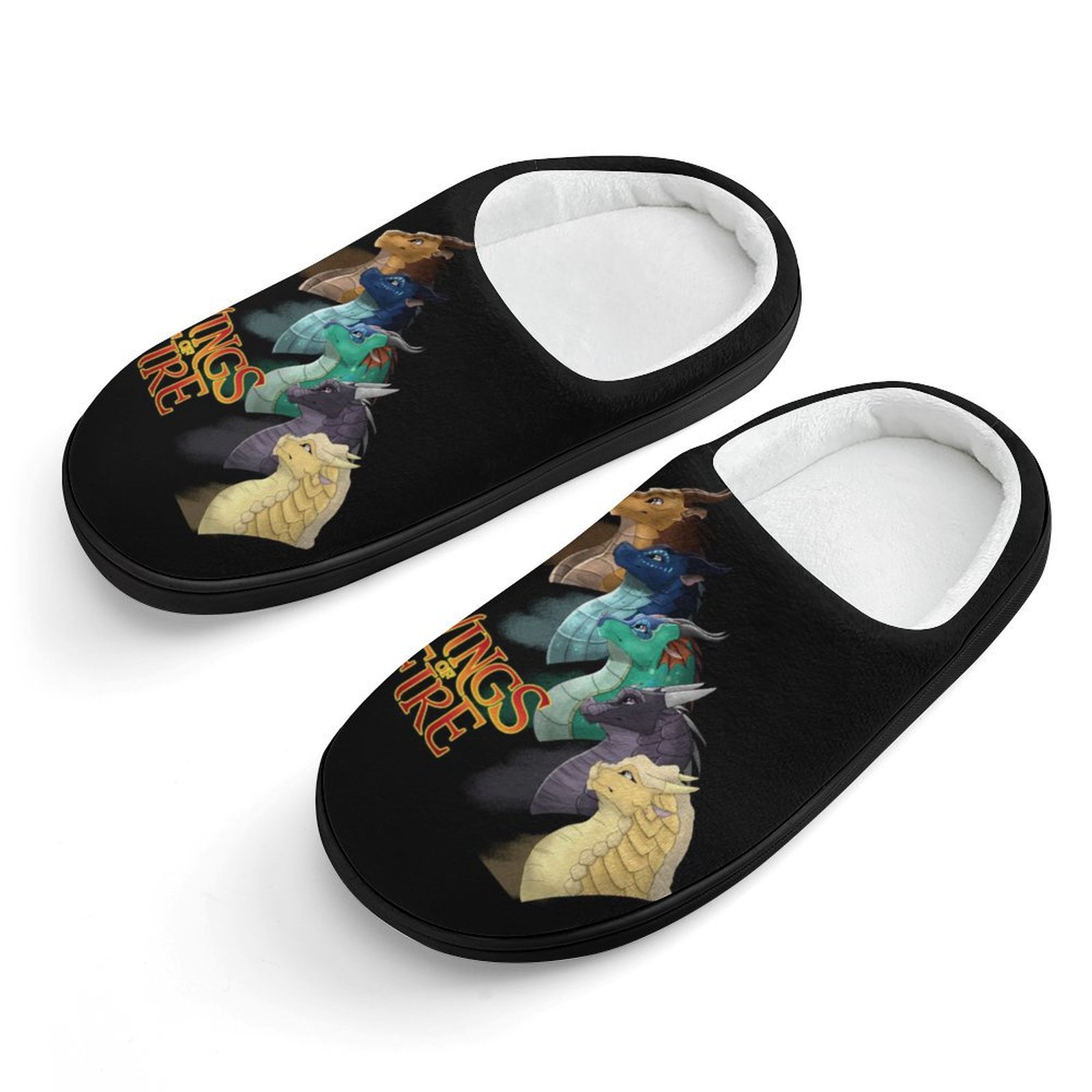 Dragonets WOF Wings Of Fire Winter Plush Slippers for Boys Girls Soft ...