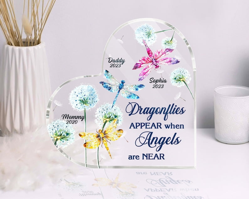 Dragonflies Appear When Angels Are Near - Personalized Custom Acrylic ...