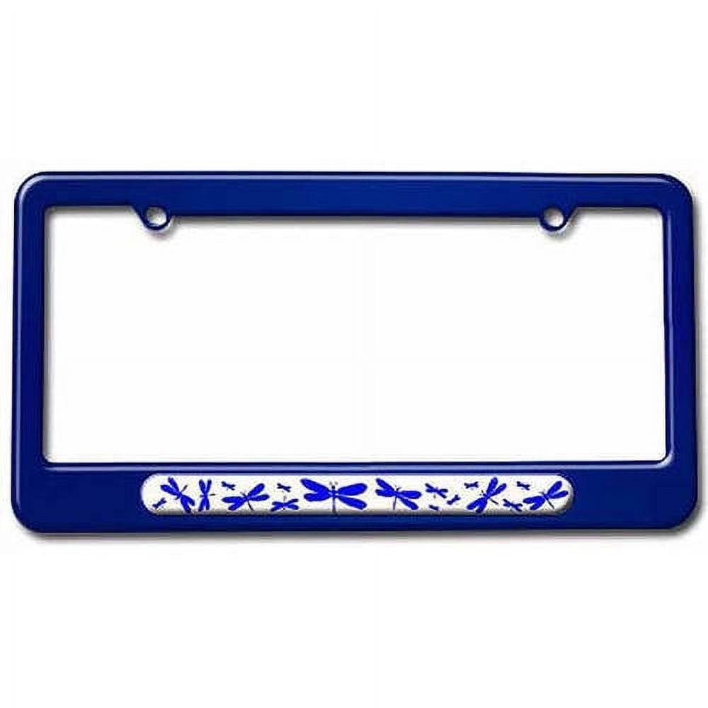 Dragonflies Blue License Plate Tag Frame, Multiple Colors - Walmart.com