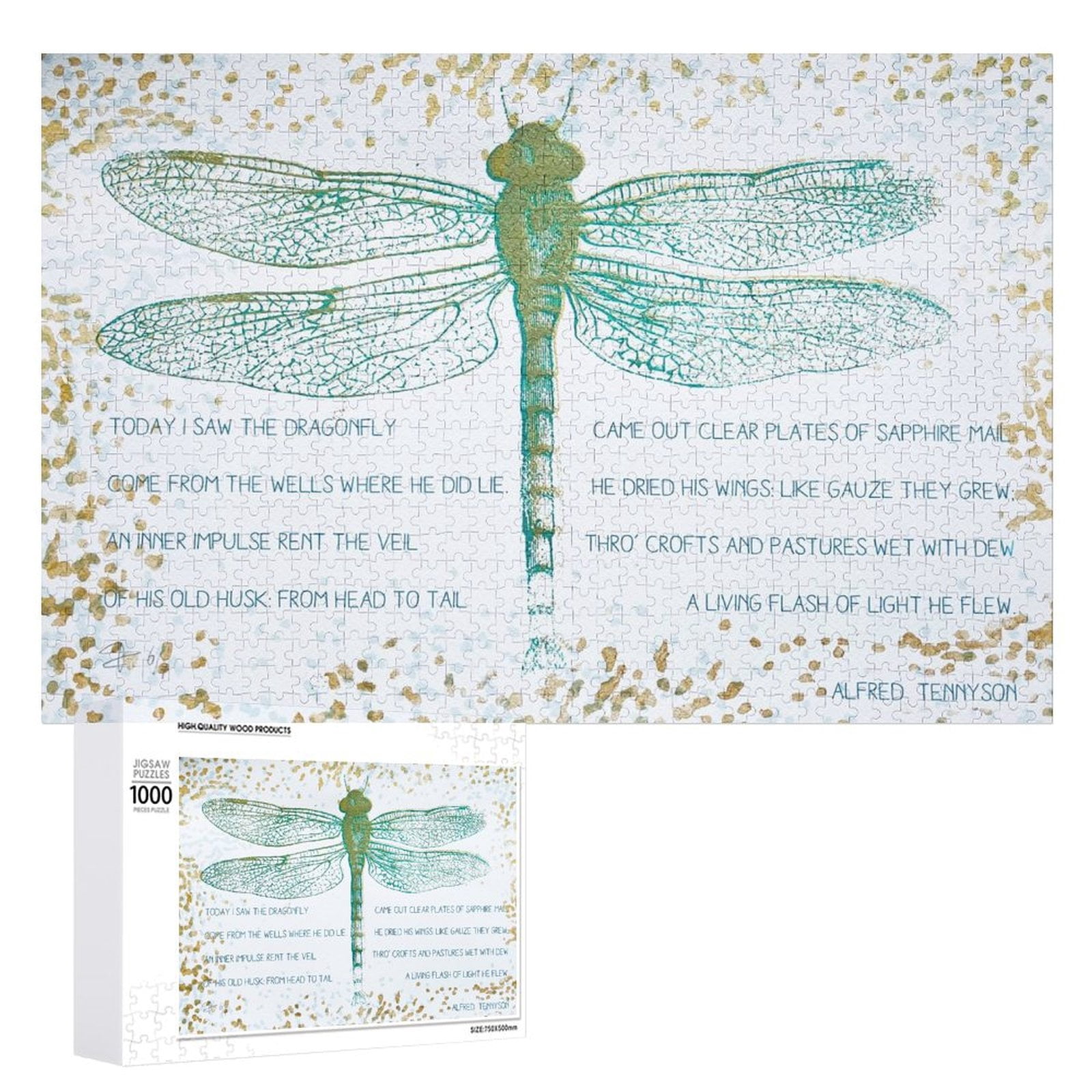 Dragonfly 1000 Piece Jigsaw Puzzles for Adults - Insect Puzzle ...