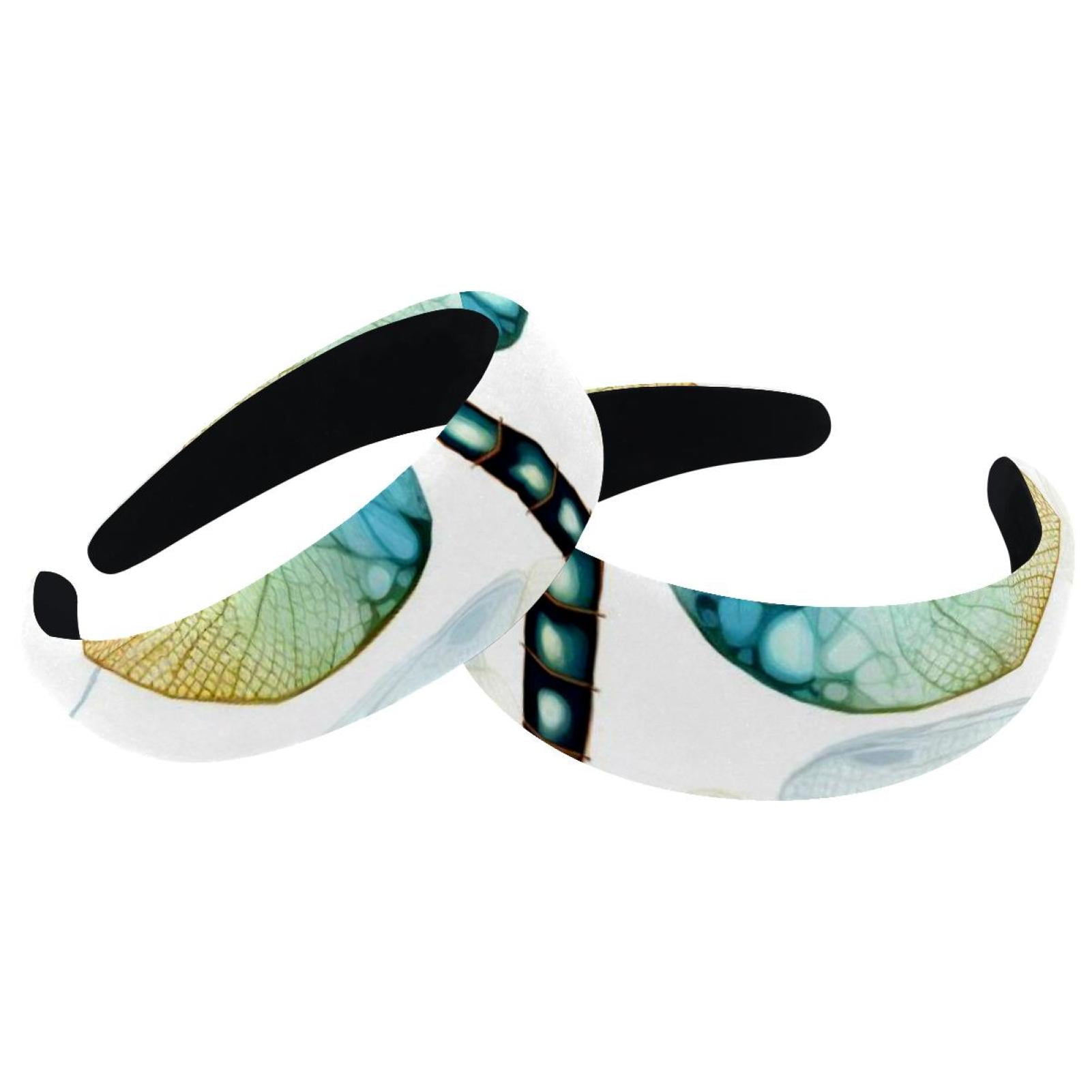 Dragonfly 2 Pcs Soft Wide Headbands Printed Accessories for Women and ...