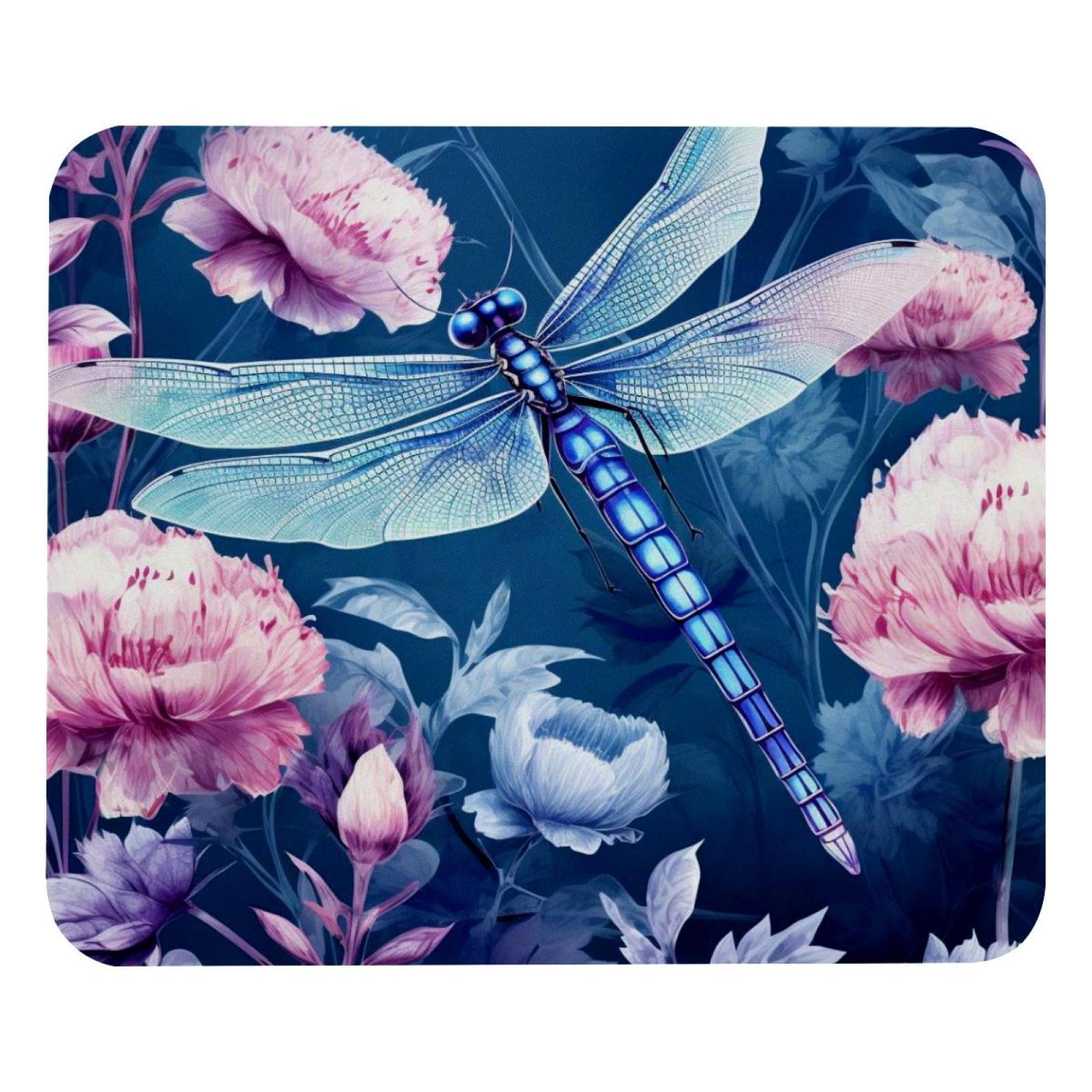 Dragonfly 8.3x9.8 Inch Square Gaming Mouse Pad with Non-Slip Rubber ...