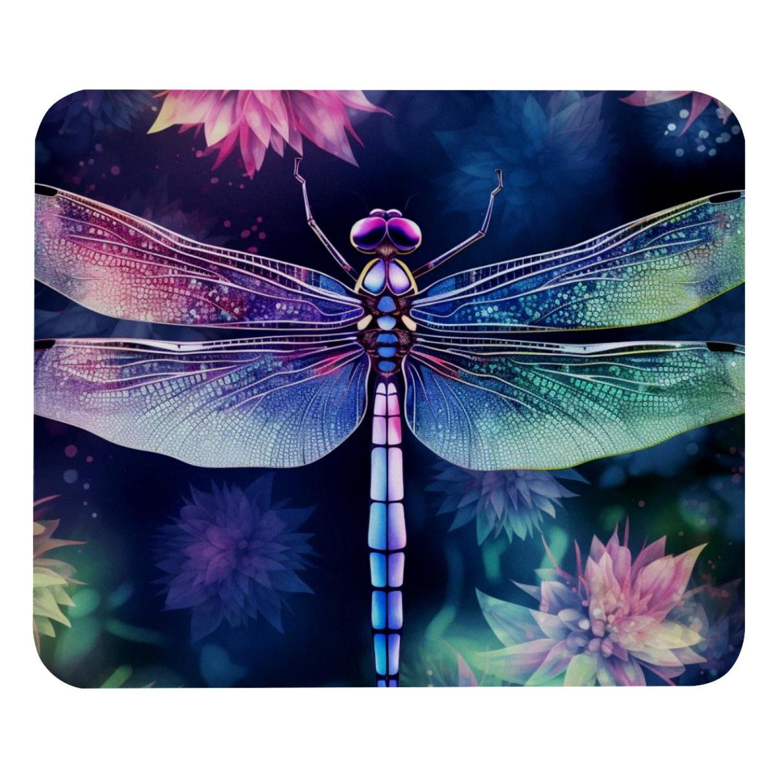 Dragonfly 8.3x9.8 Inch Square Non-Slip Rubber Bottom Mouse Pad, Desk ...