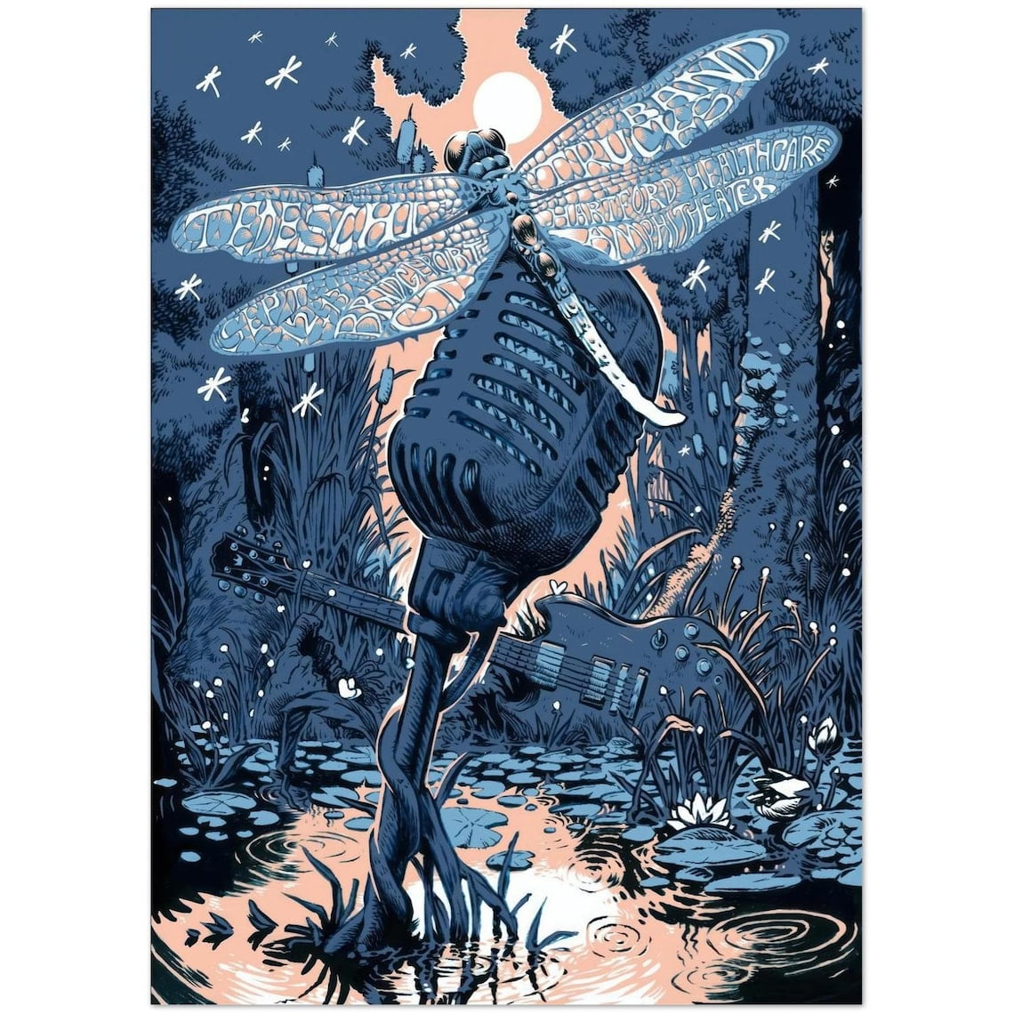Dragonfly And Microphone Art Hartford 2025 #2203, Unframed Poster Size ...