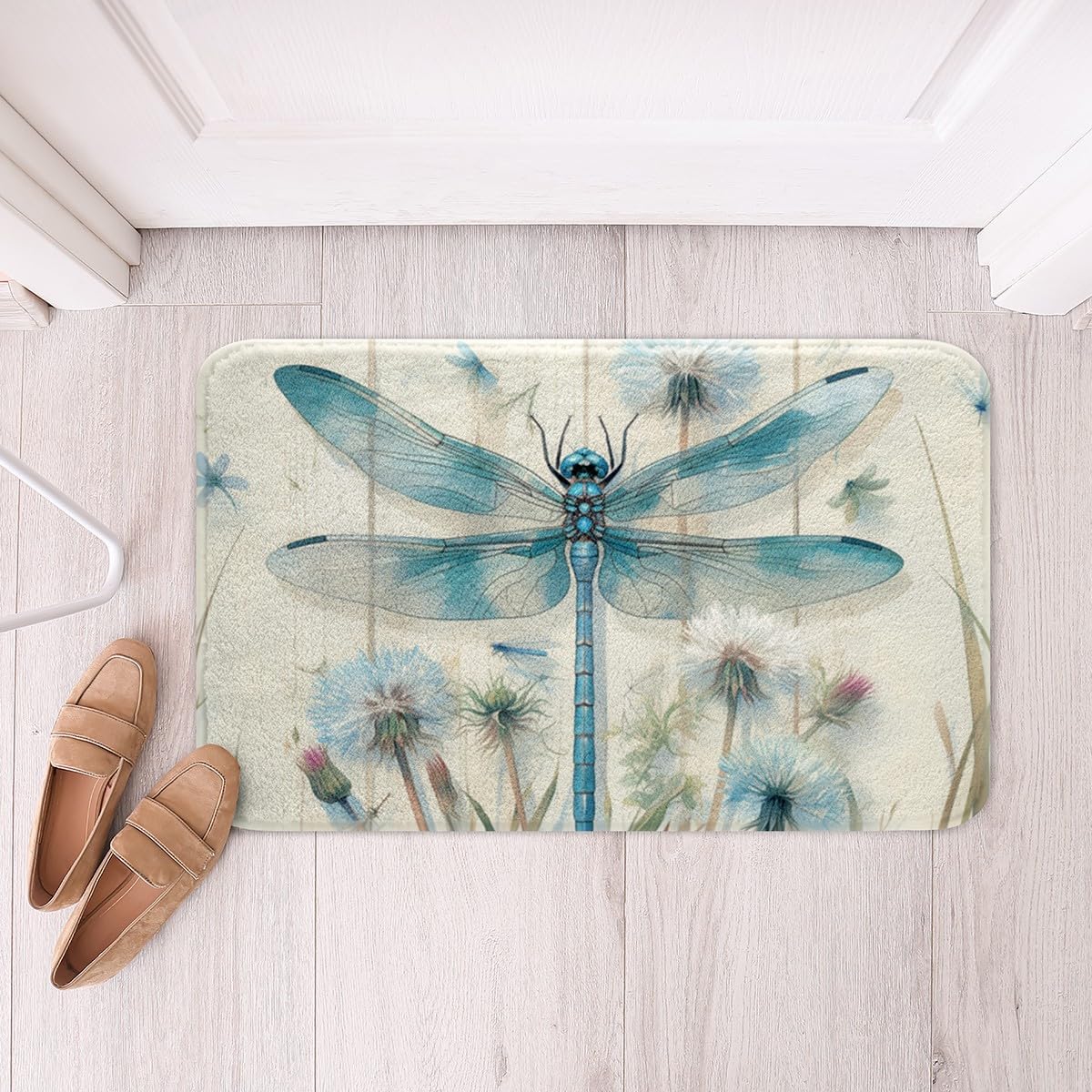 Dragonfly Bathroom Rugs Kids Dandelion Dragonflies Bath Mat for Boys ...