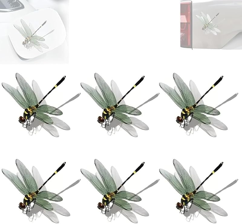 Dragonfly Car Vinyl Decal, 3D Dragonfly Stickers Auto Window, Ultra ...