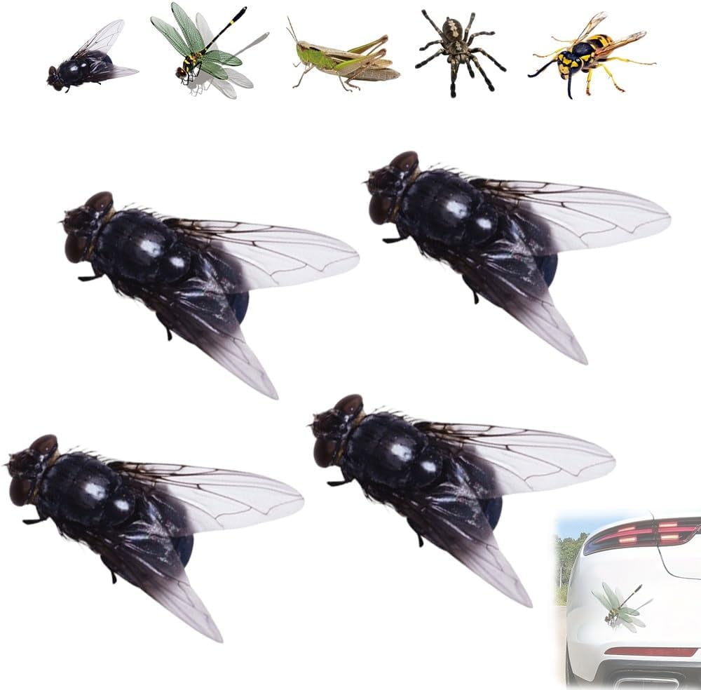 Dragonfly Car Vinyl Decal, Car Window Stickers, 3D Effect Realistic ...