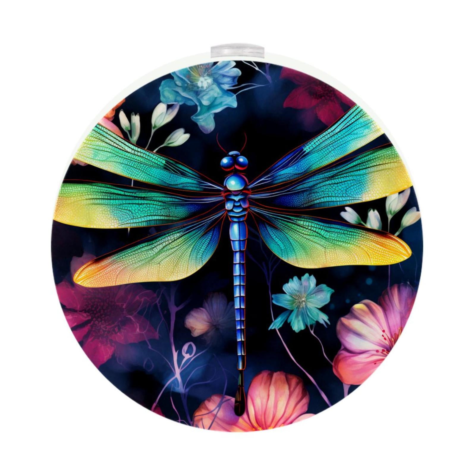 Dragonfly Circular Night Light - Two Set Induction Light Control LED ABS - Walmart.com