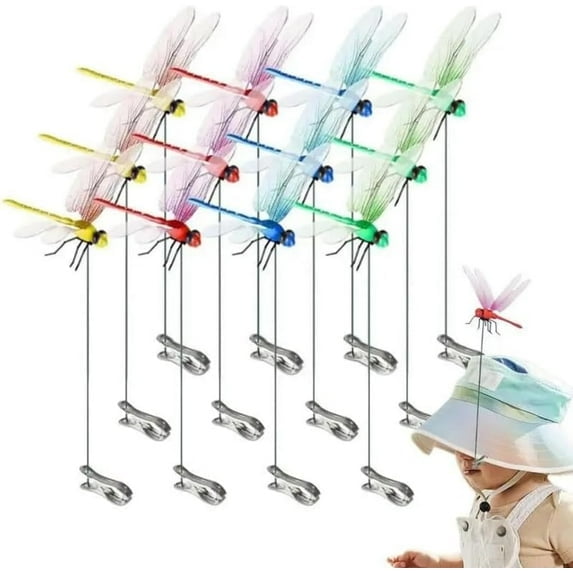 Dragonfly Clip Bug Repellent: 8 Pc Clip On Dragon Fly, Outdoor Fake Rod ...