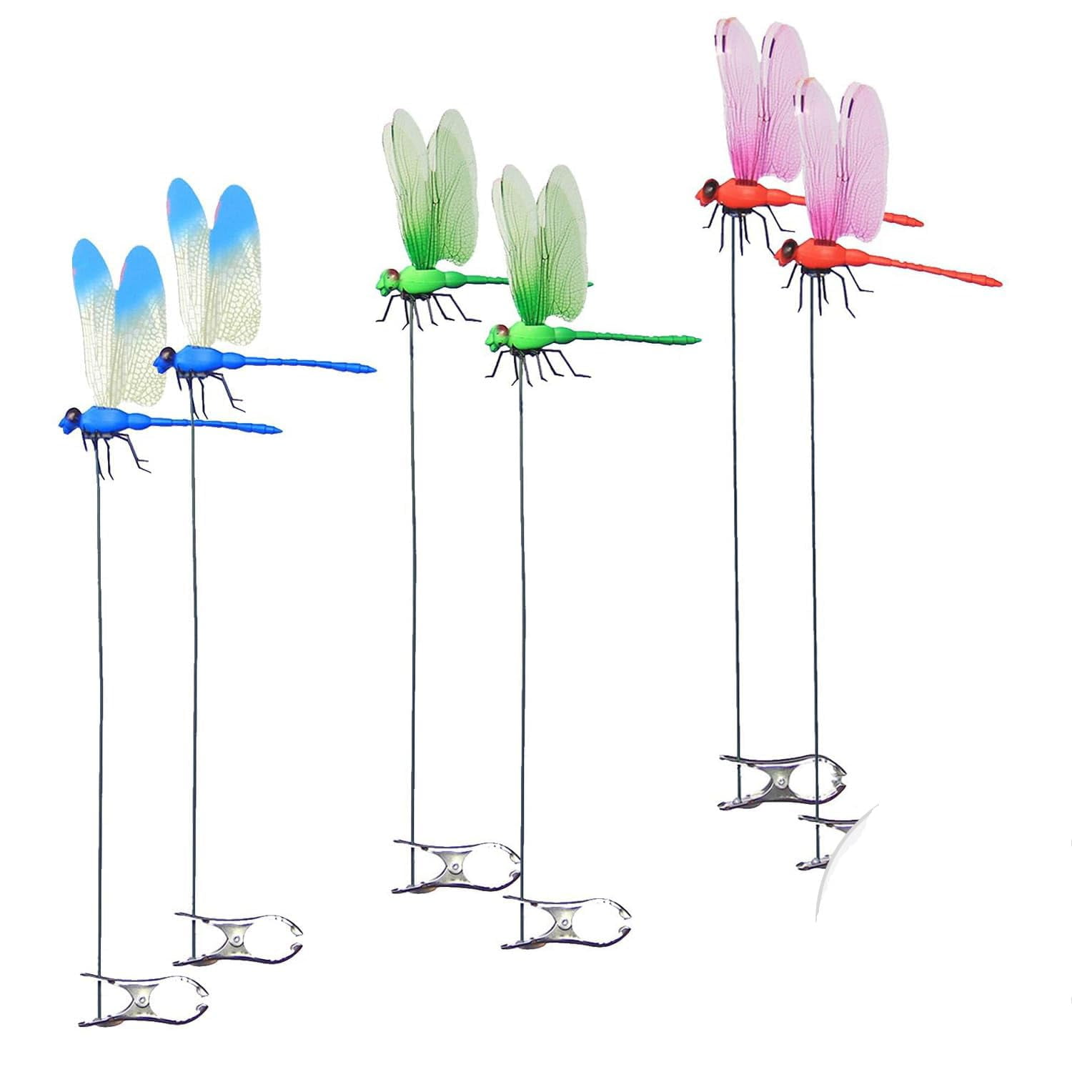 Dragonfly Clips for Garden – Realistic Fake Dragonflies with Clips for ...