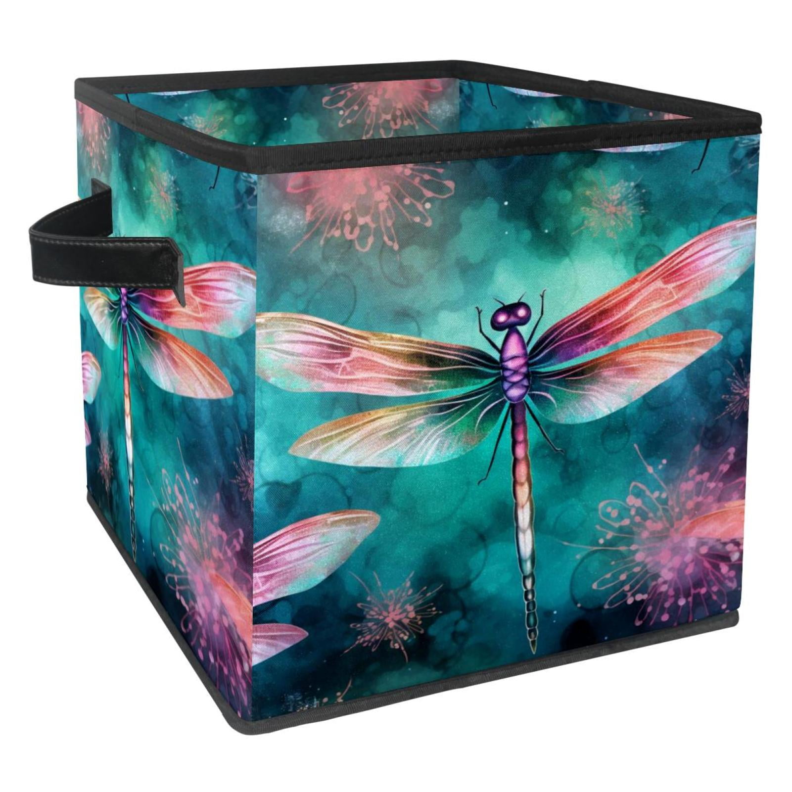 Dragonfly Collapsible Storage Cubes, Cube Organizer Bins with Handle ...