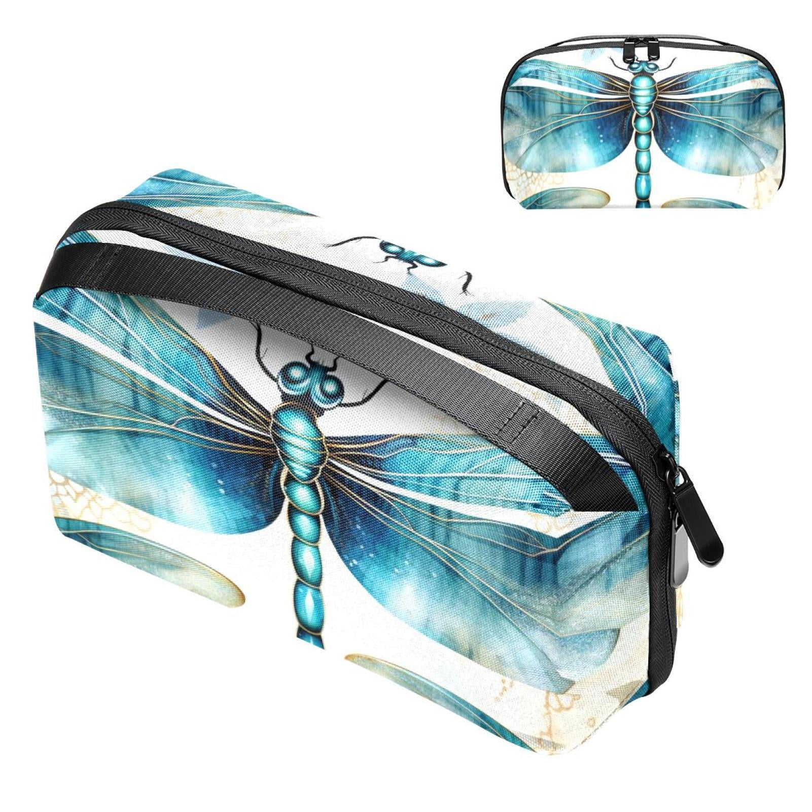 Dragonfly Digital Bag Organizer Travel Case with Oxford Fabric Waterproof Material - 5.9x9.44x3 ...