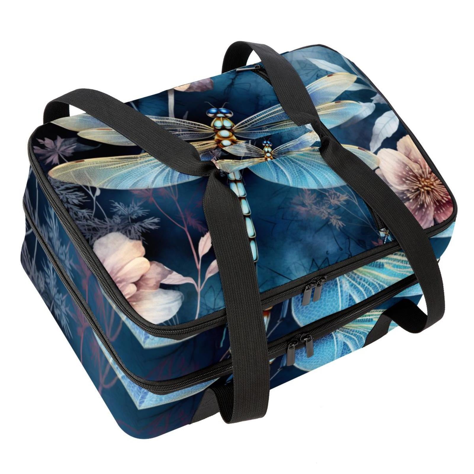 Dragonfly Double Layered Insulated and Refrigerated Lunch Bag with Two ...