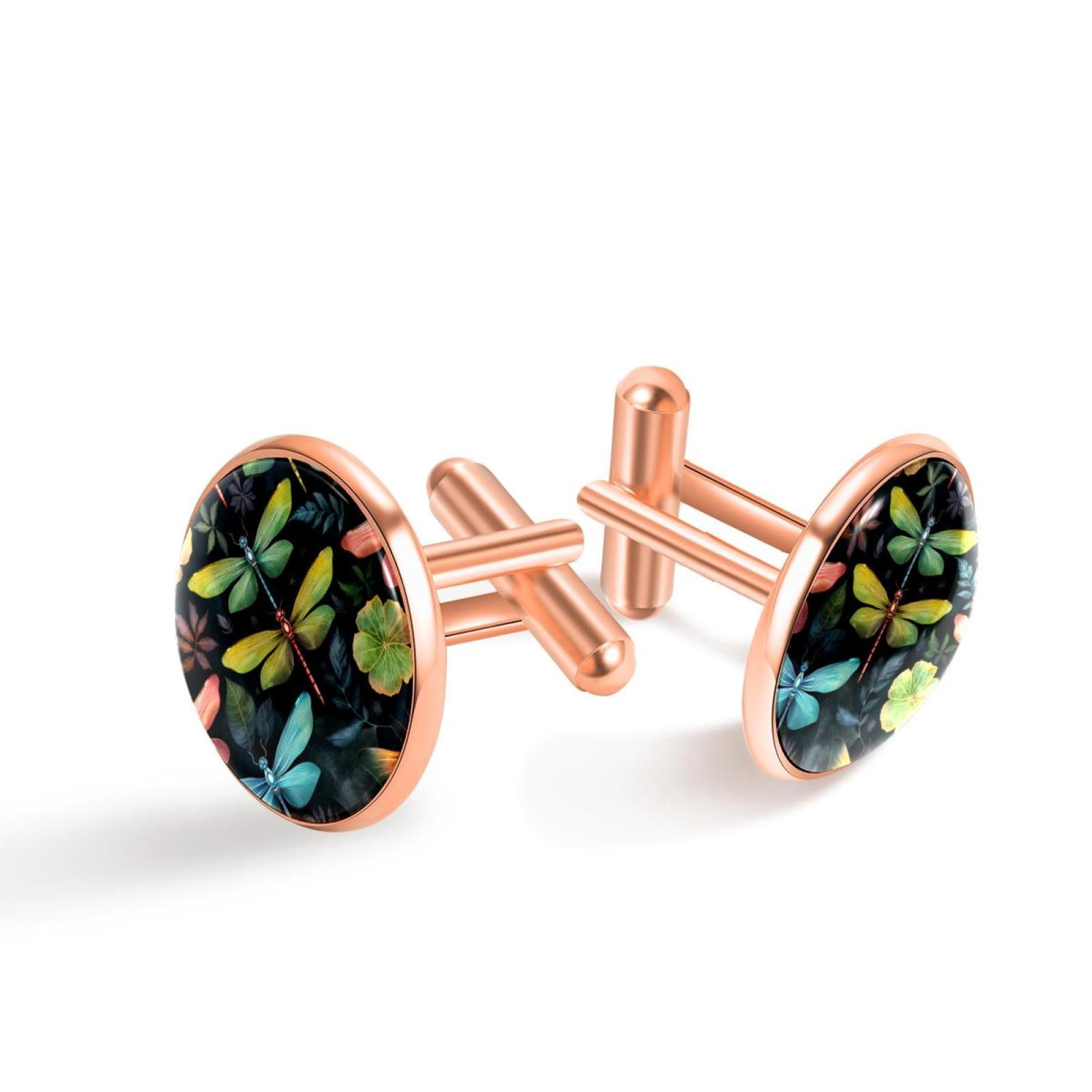 Dragonfly Elegant Men's Cufflink, Cuff Link, and Shirt Clip Set ...