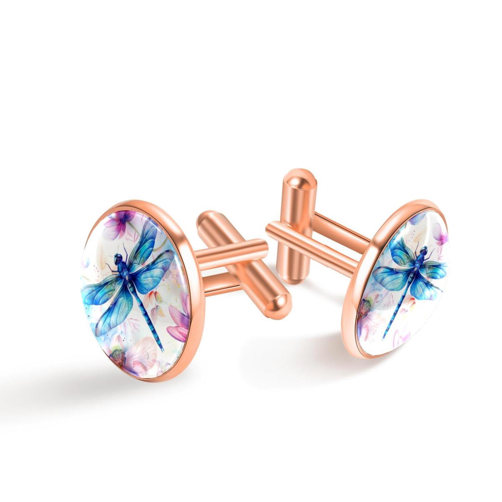 Dragonfly Elegant Suit Accessories: Men Cufflink Sets in Stainless ...
