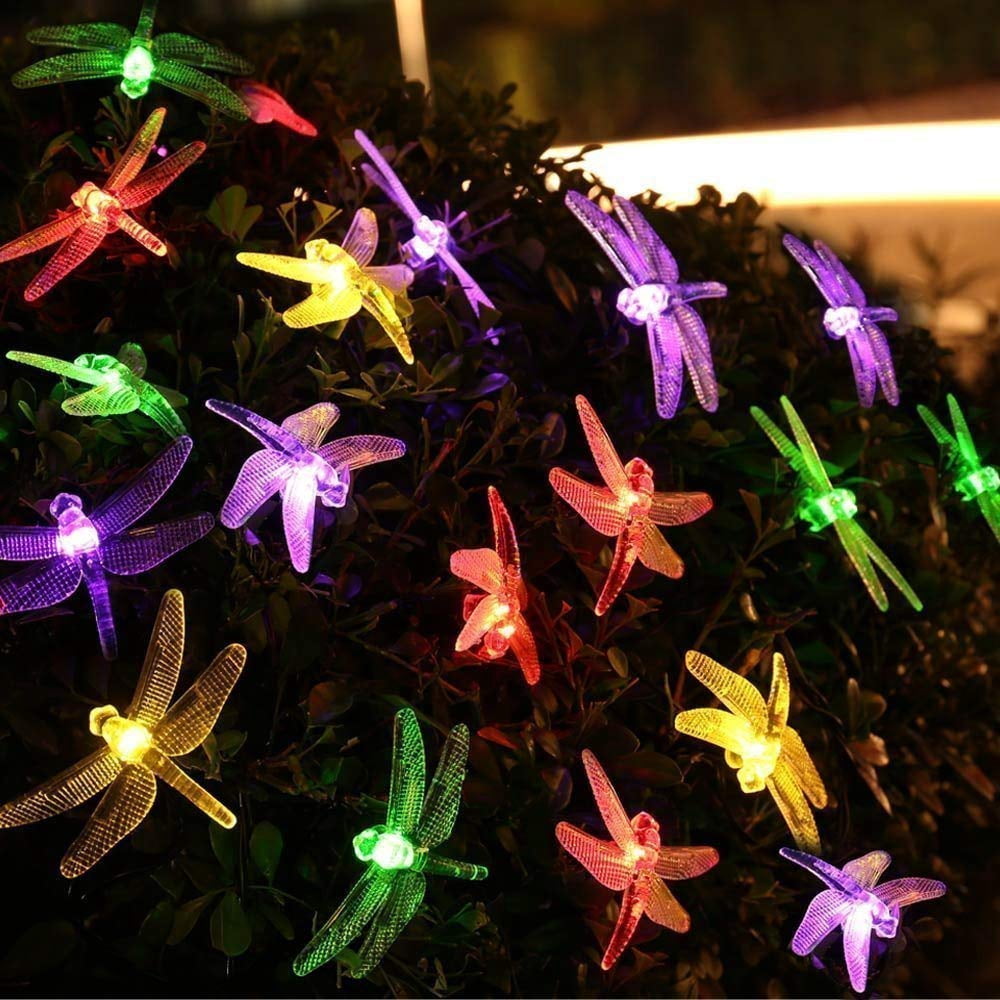 Dragonfly Fairy String Lights Battery Operated, 5M 50LED Waterproof ...