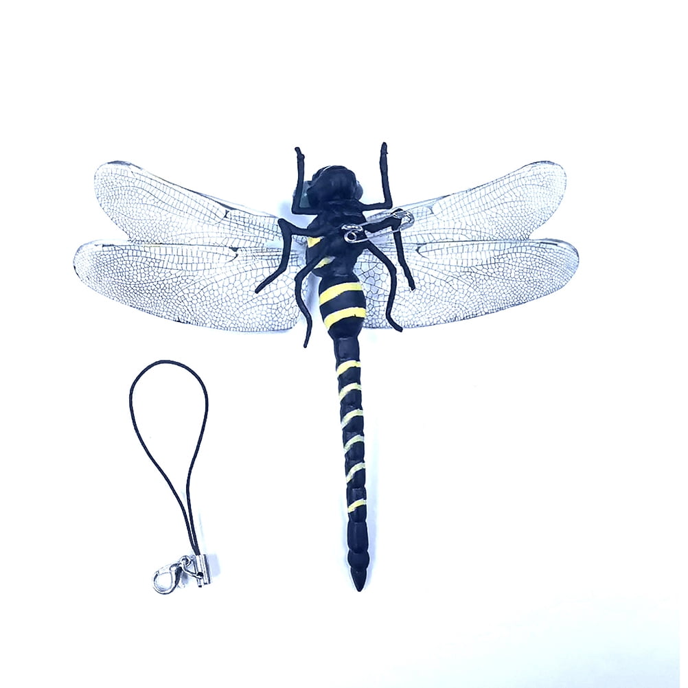 Dragonfly Figurine PVC Simulation Dragonfly Model Insect Repellent with ...