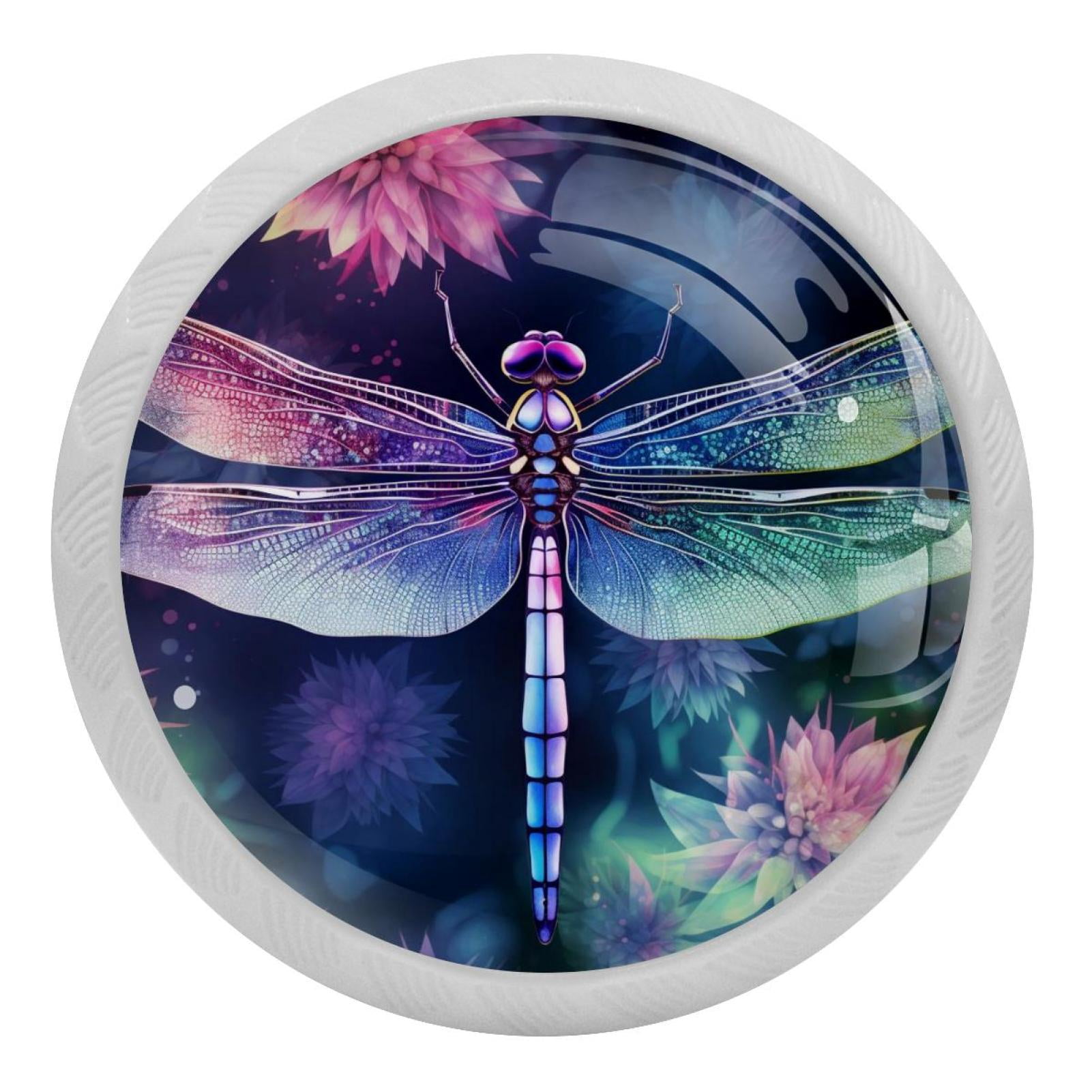 Dragonfly Fluorescent Drawer Pulls: Round 4-Pack, Glow-in-the-Dark ...