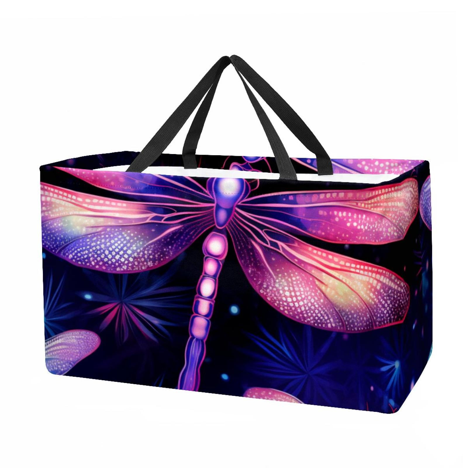 Dragonfly Foldable Oxford Cloth Reusable Storage Basket Cube Organizer ...