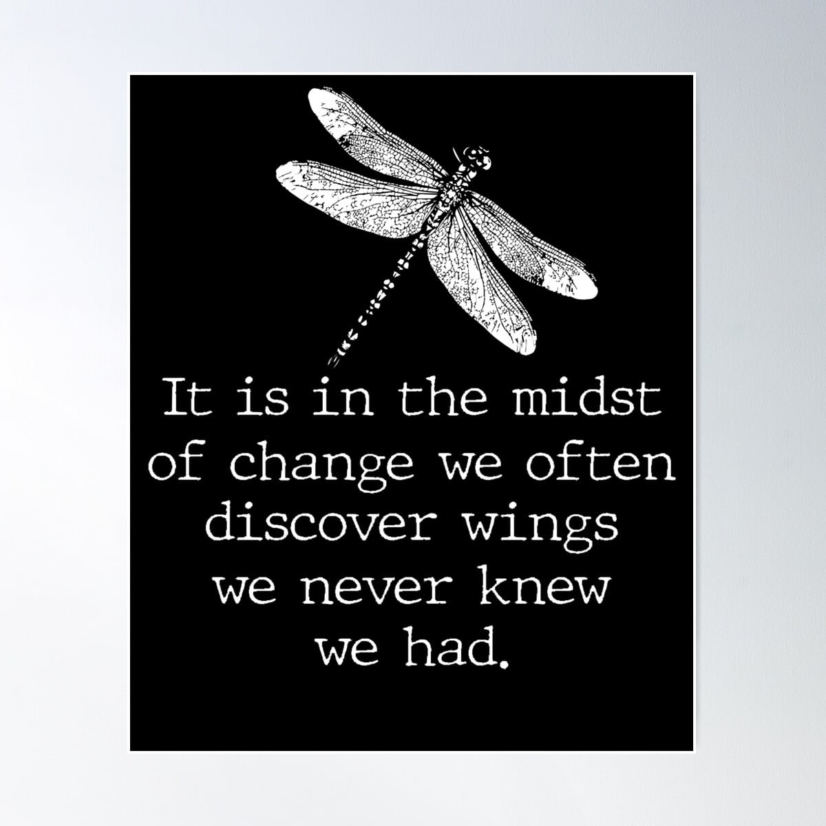 Dragonfly Gift For Women Spiritual Faith Dragonflies Lovers Poster Wall ...