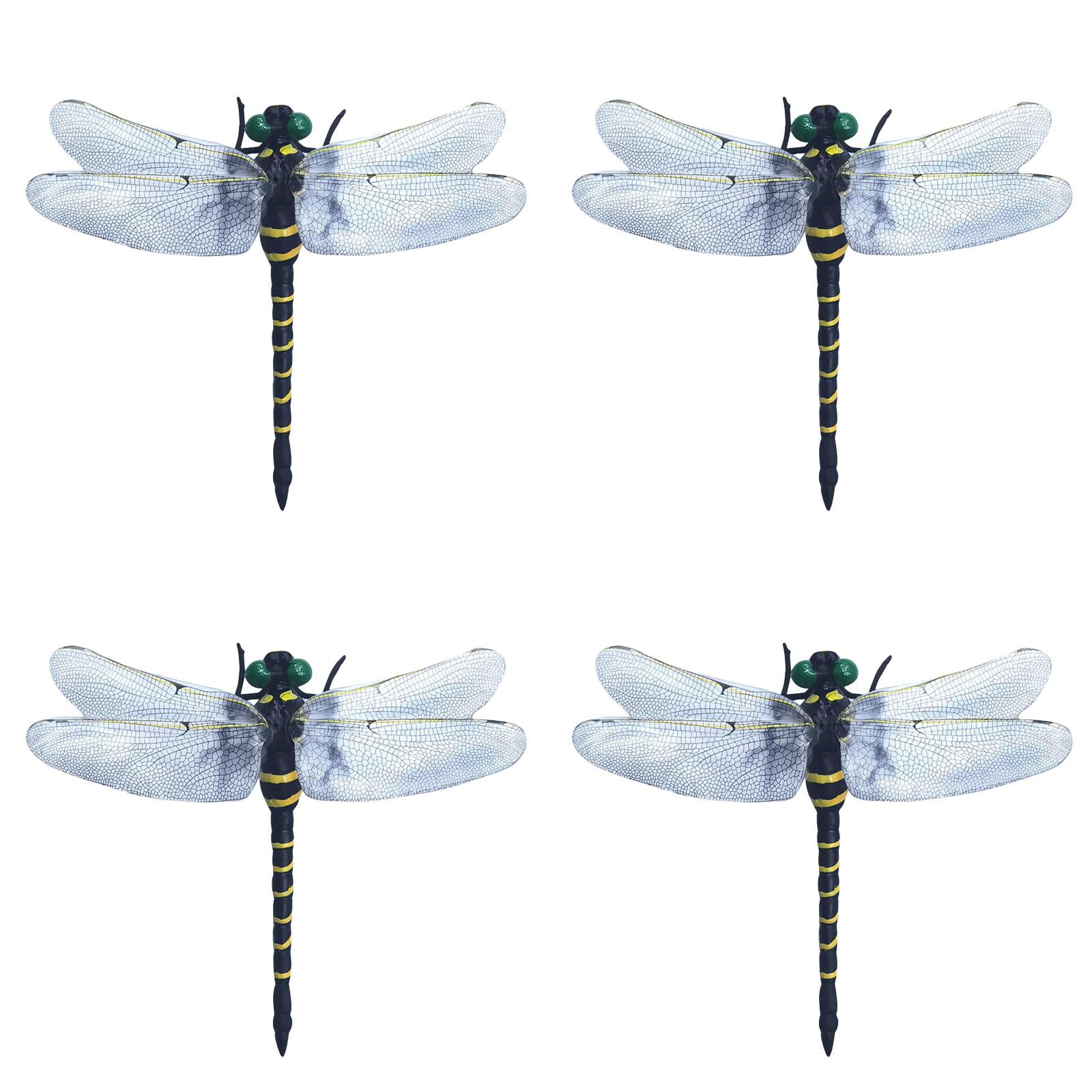 Dragonfly Hat Clip, Artificial Realistic Fake Dragonflies Fly Repelling ...
