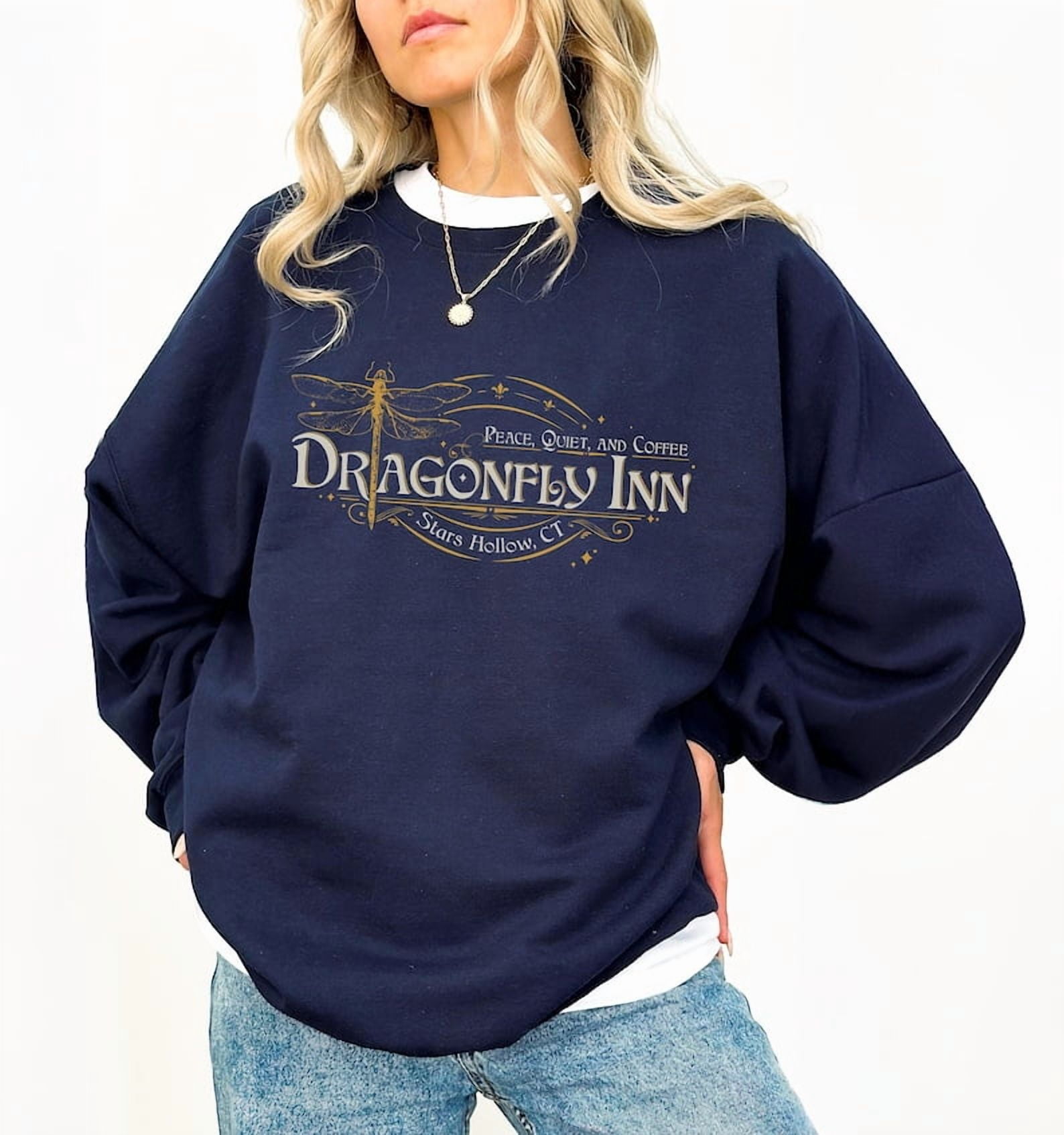 Dragonfly Inn Sweatshirt, Stars Hollow Cozy Sweatshirt - Sizes S-5XL ...