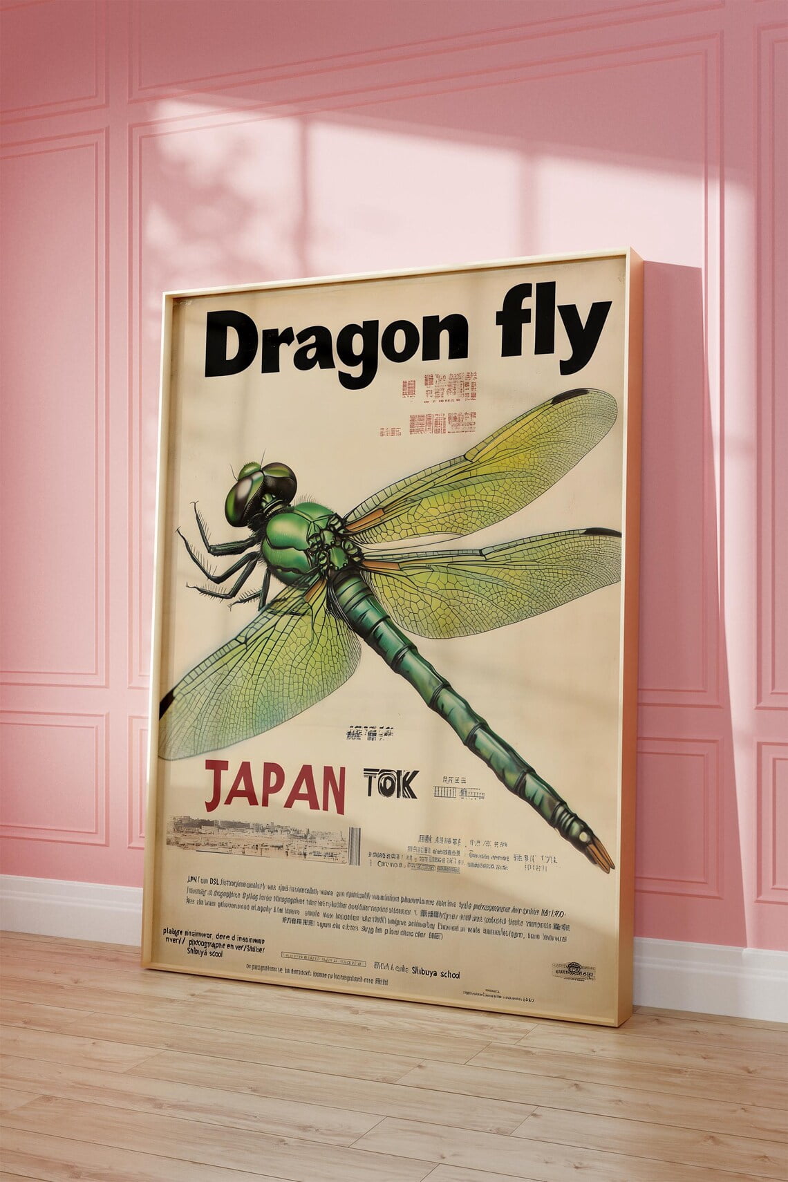 Dragonfly Japanese Art, Vintage Tokyo, Tokyo Print Japandi Home Art ...