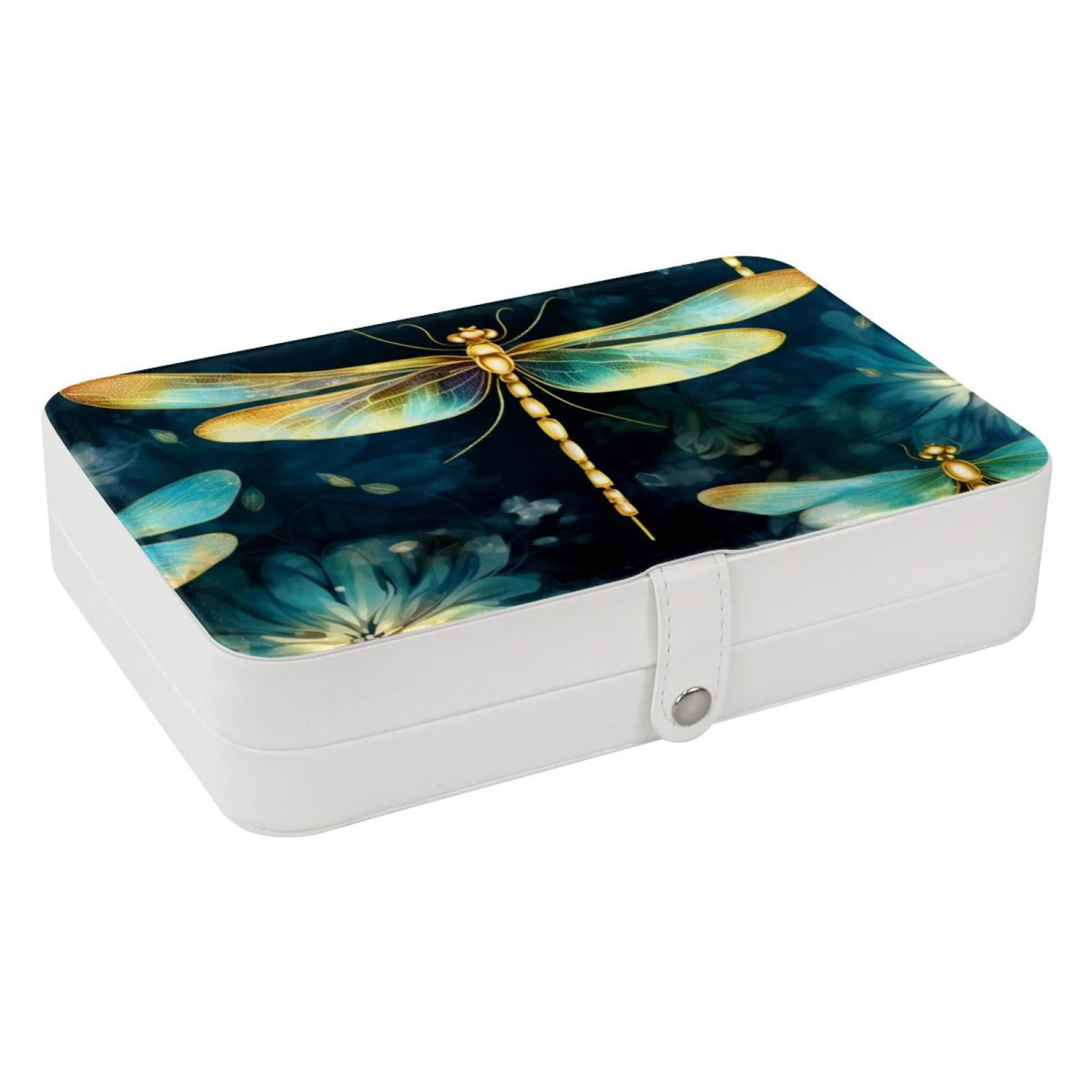 Dragonfly Jewelry Box Organizer Storage Box with Removable Compartment ...