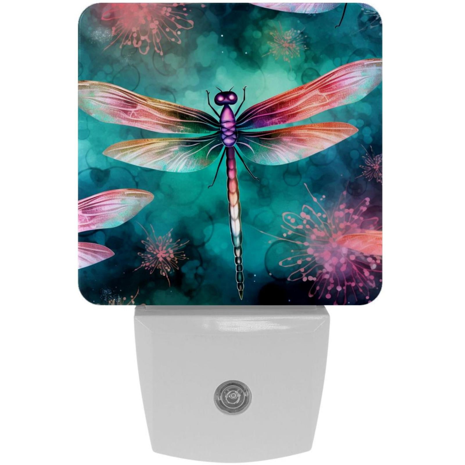 Dragonfly LED Square Night Light - Small and Bright Square-shaped LED ...