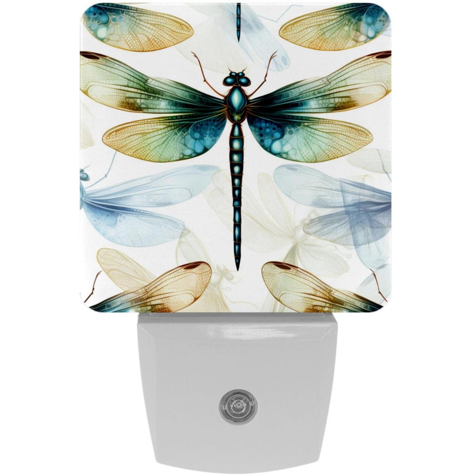 Dragonfly LED Square Night Lights for Bedroom and Living Room ...